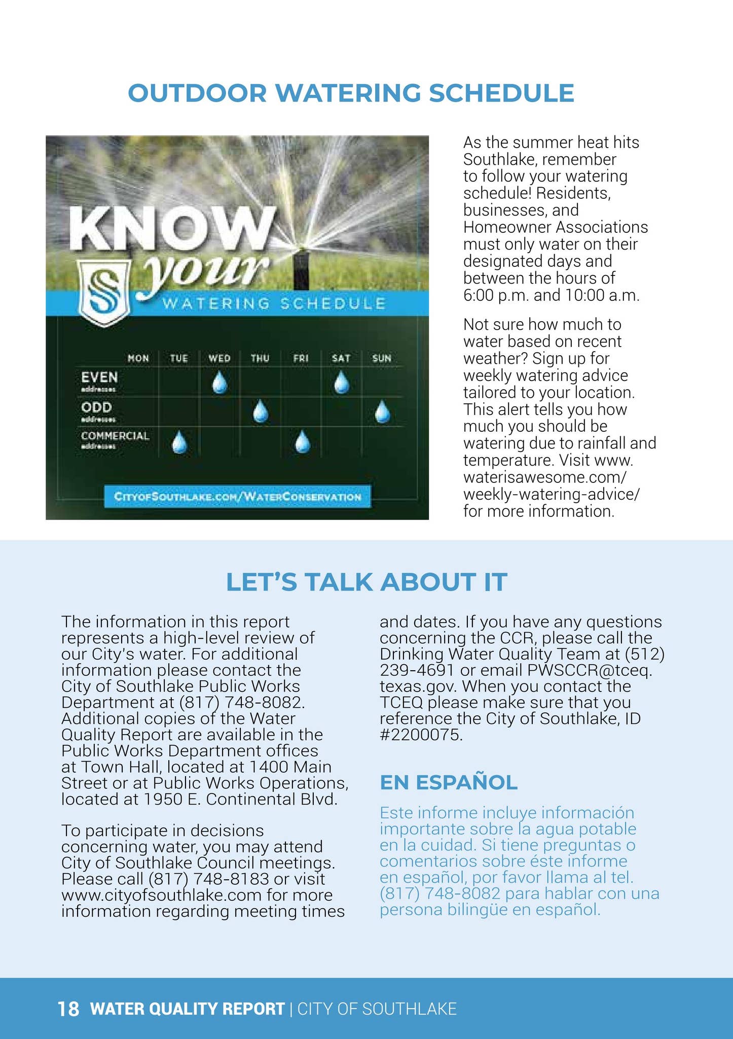 2023 Water Quality Report by City of Southlake, Texas - Issuu