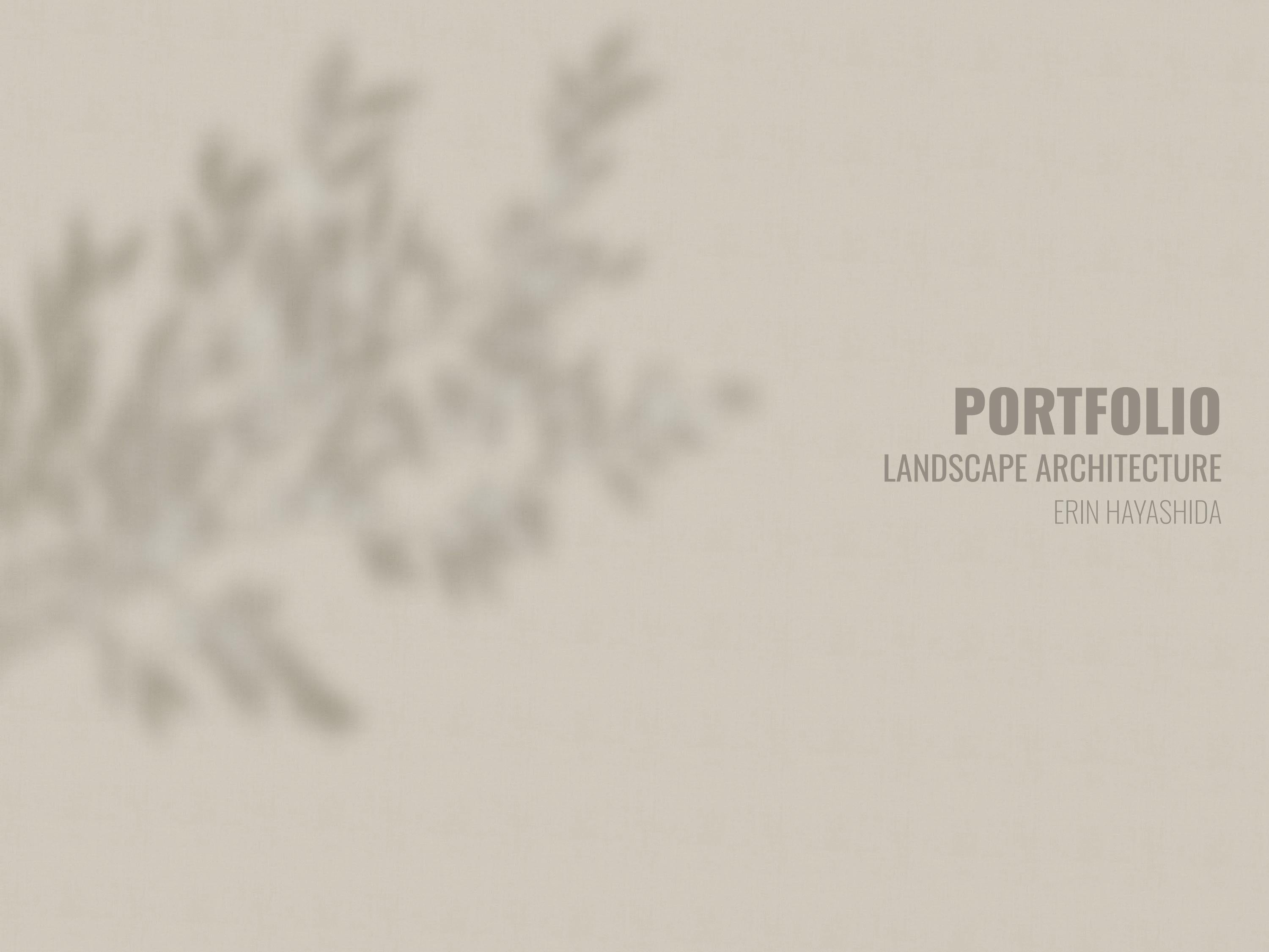 Landscape Architecture Portfolio 2019-2023 by Erin Hayashida - Issuu