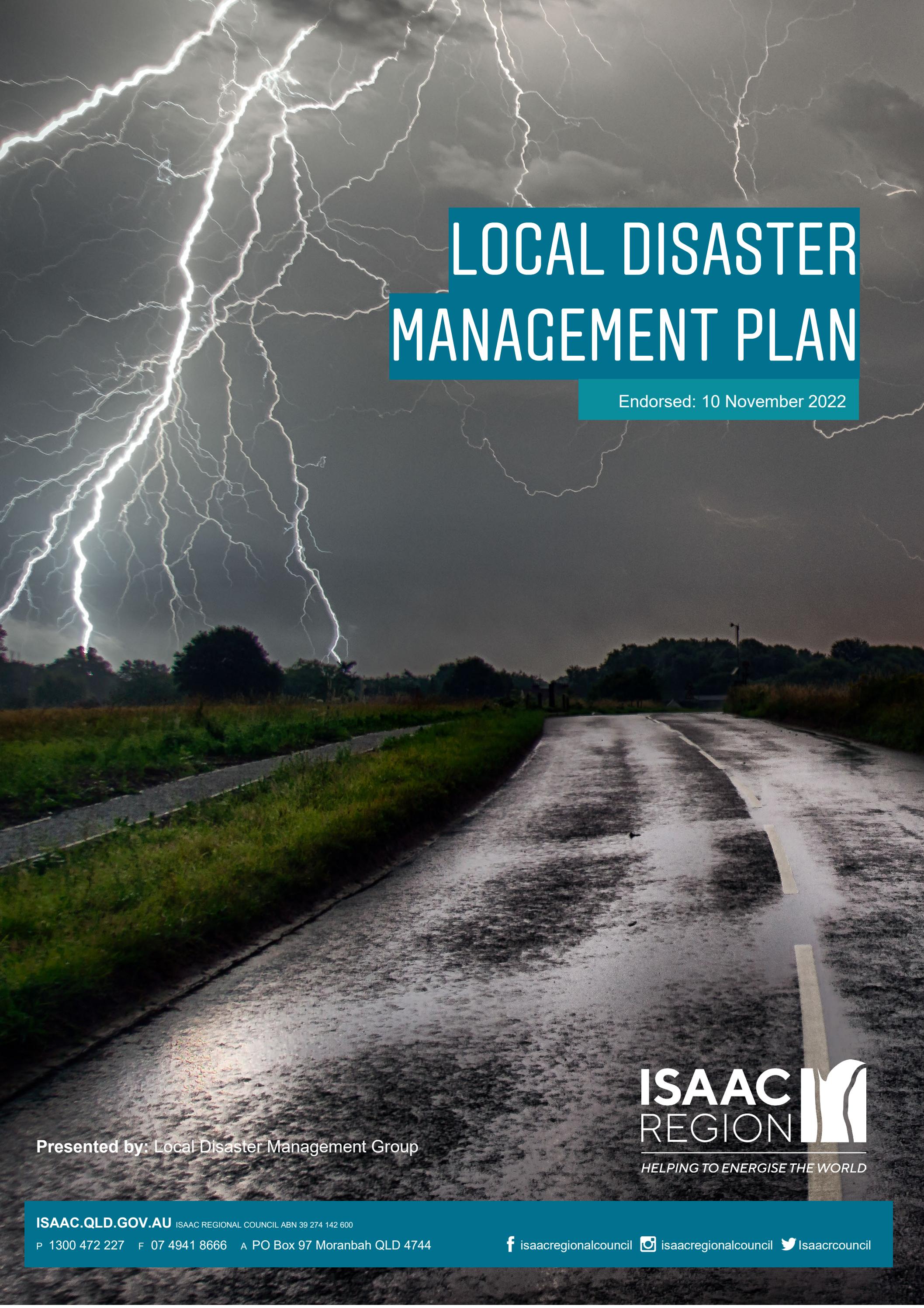 Local Disaster Management Plan - Endorsed 10 November 2022 by Isaac ...