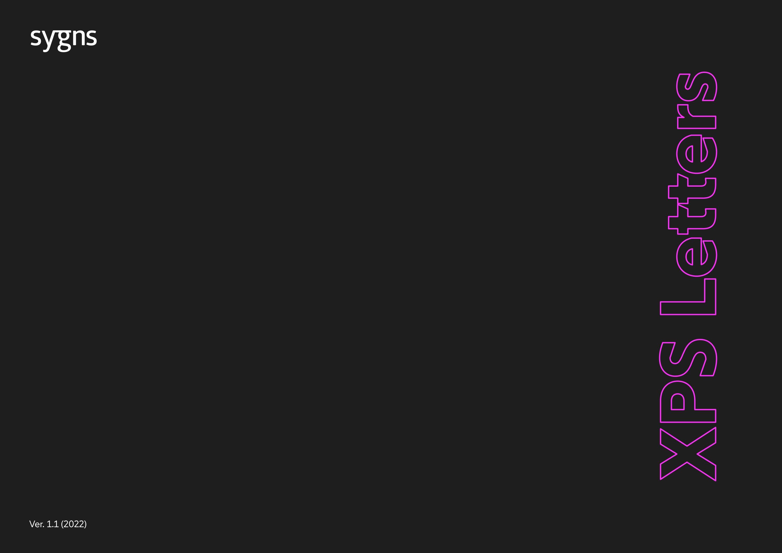 XPS Letters Catalogue by Sygns - Issuu