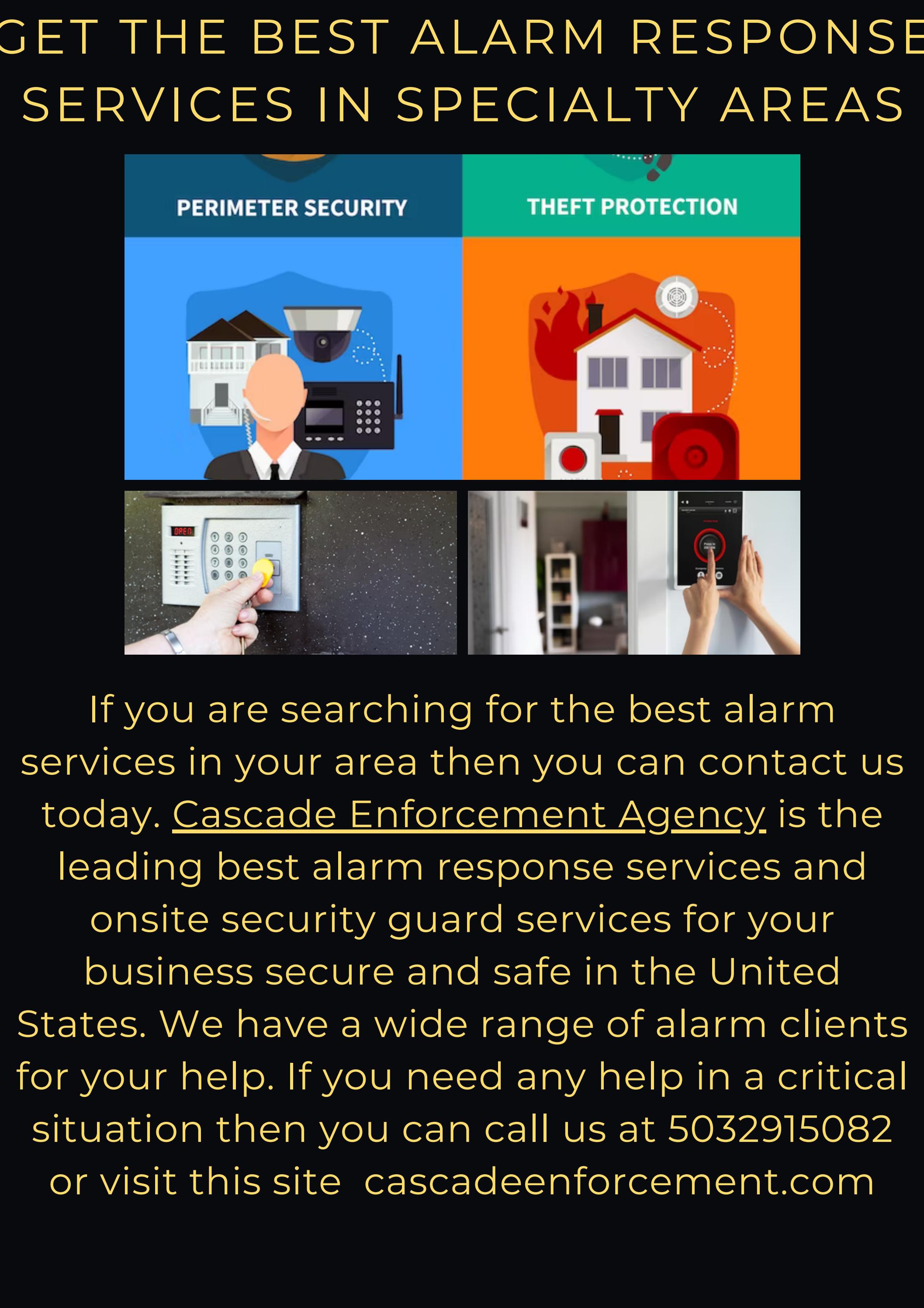 Get The Best Alarm Response Services in Specialty Areas by Cascade ...