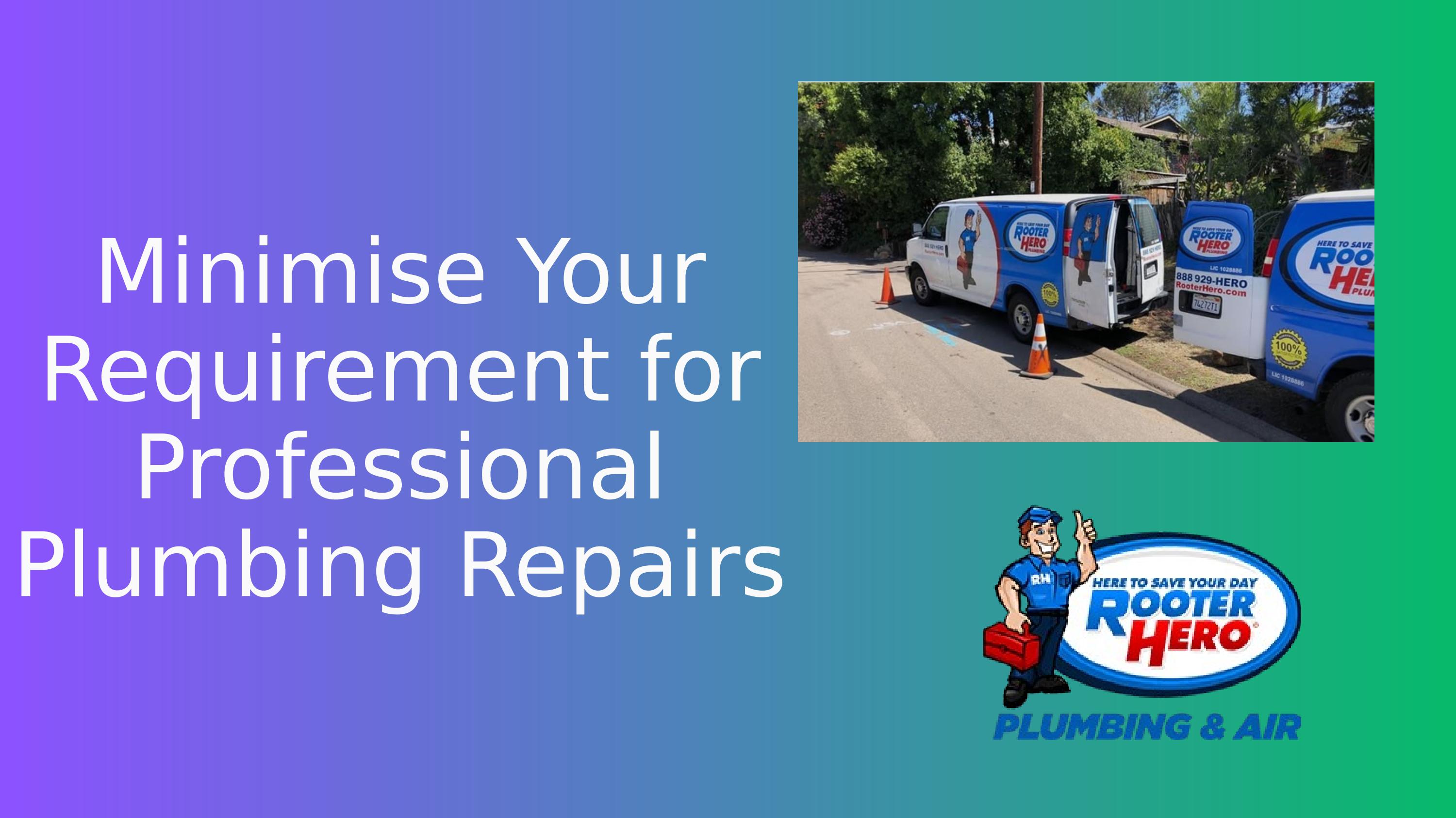 Minimise Your Requirement for Professional Plumbing Repairs by Rooter ...