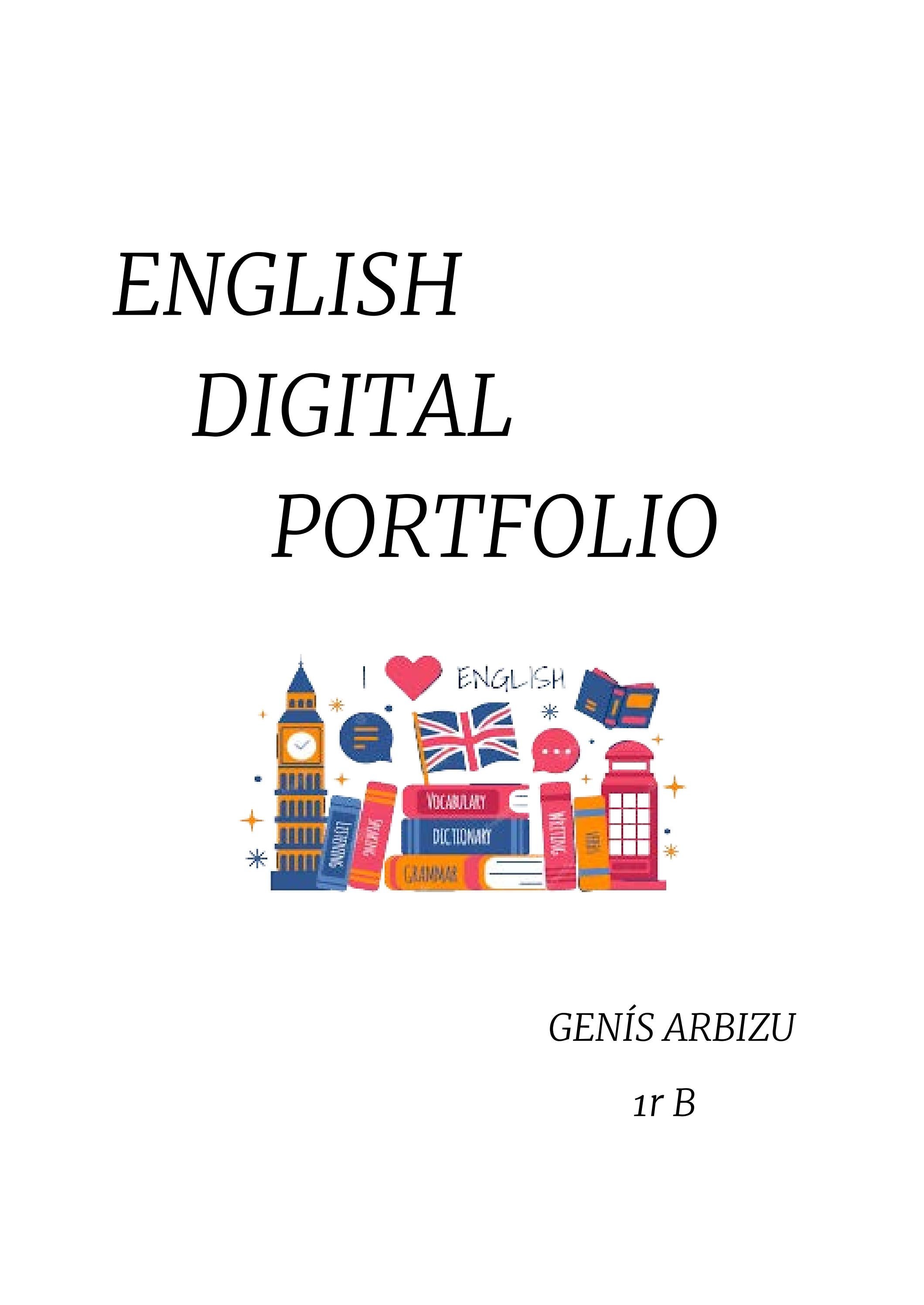 English DIgital Portfolio by Genís Arbizu Abad - Issuu