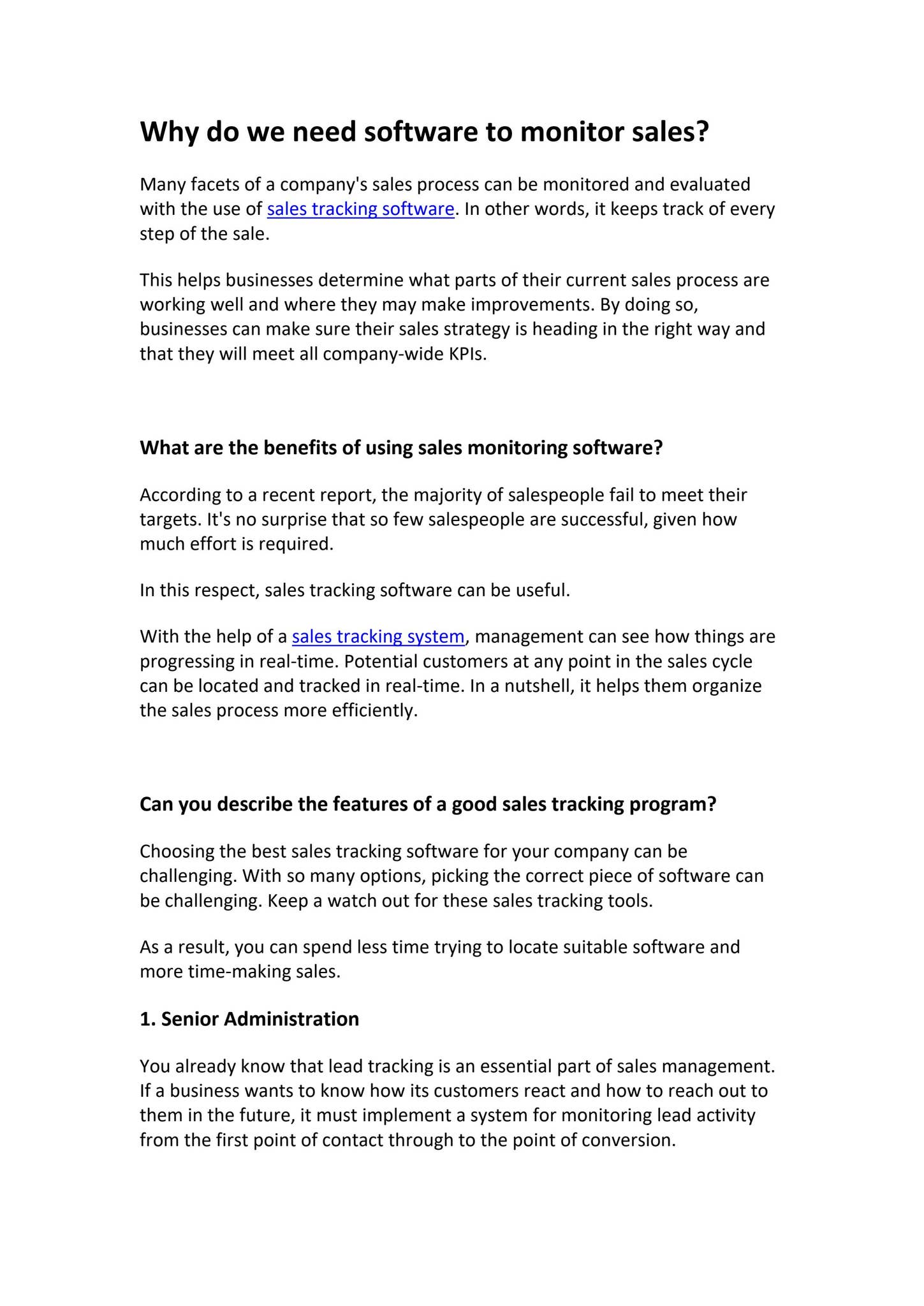 Why do we need software to monitor sales? by ZylemSolutions - Issuu