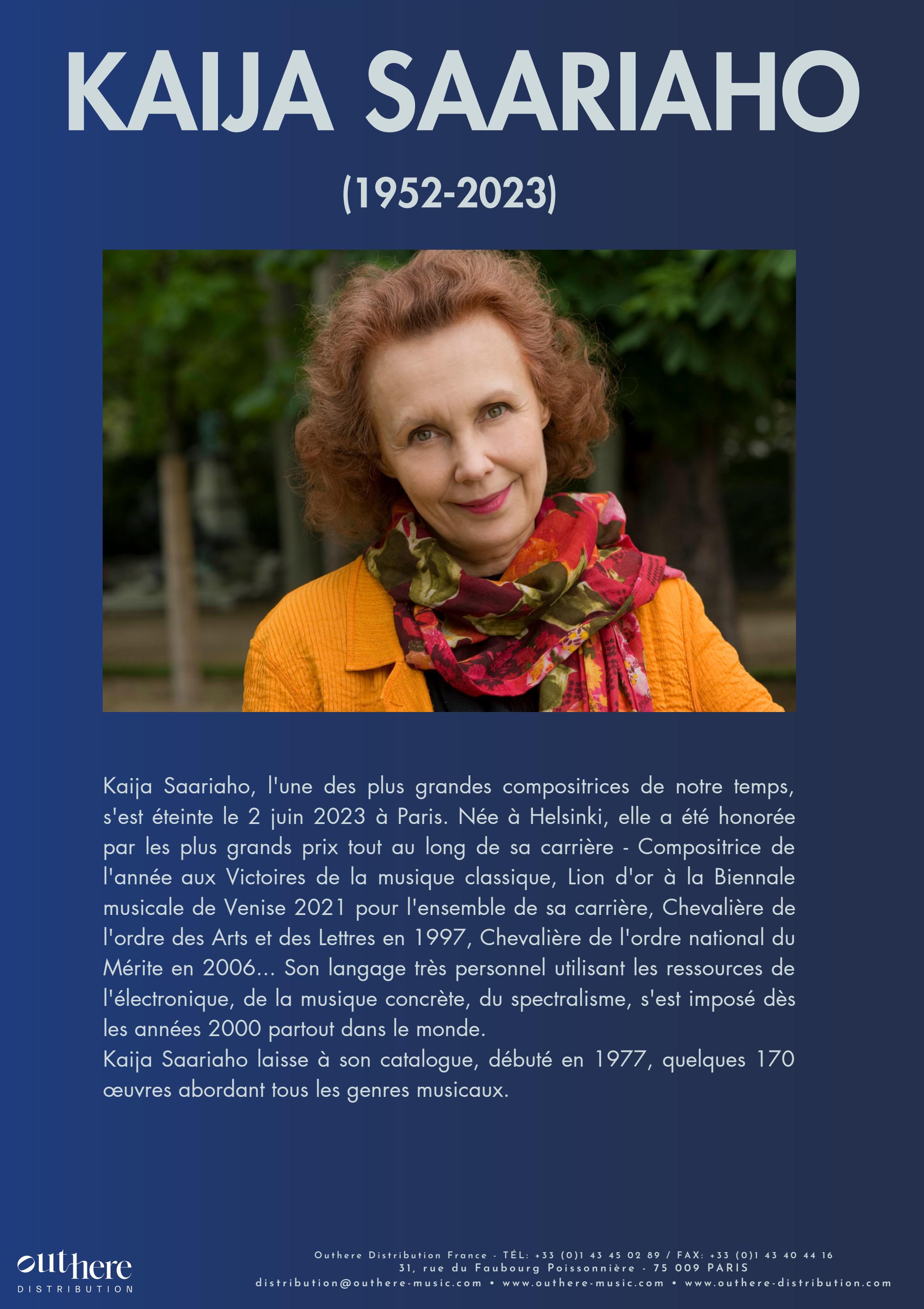 Hommage Kaija Saariaho by Outhere Music - Issuu