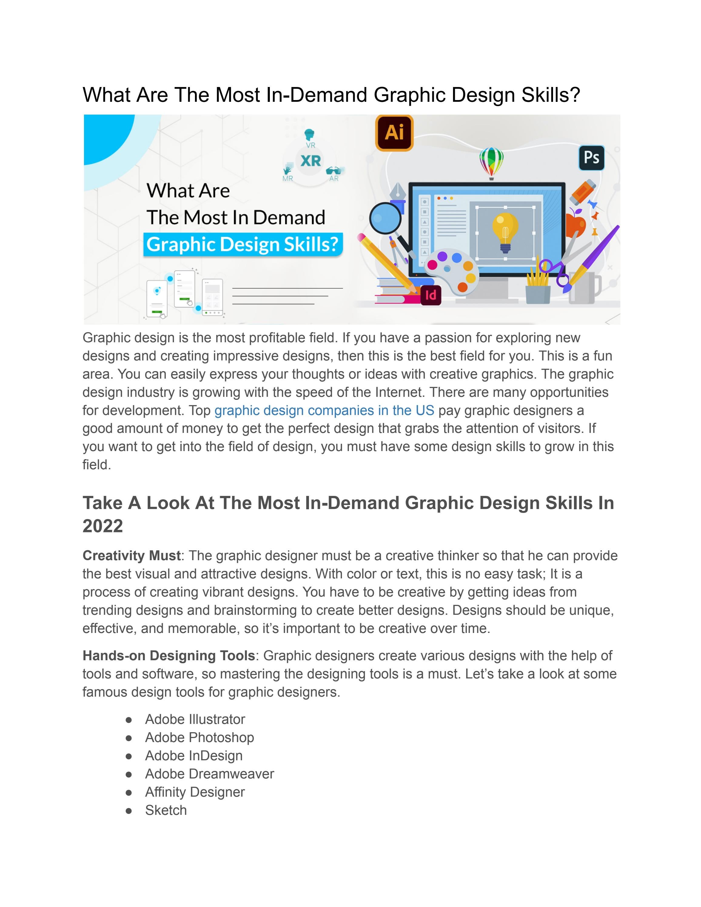 What Are The Most In-Demand Graphic Design Skills? by Ninth Matrix ...