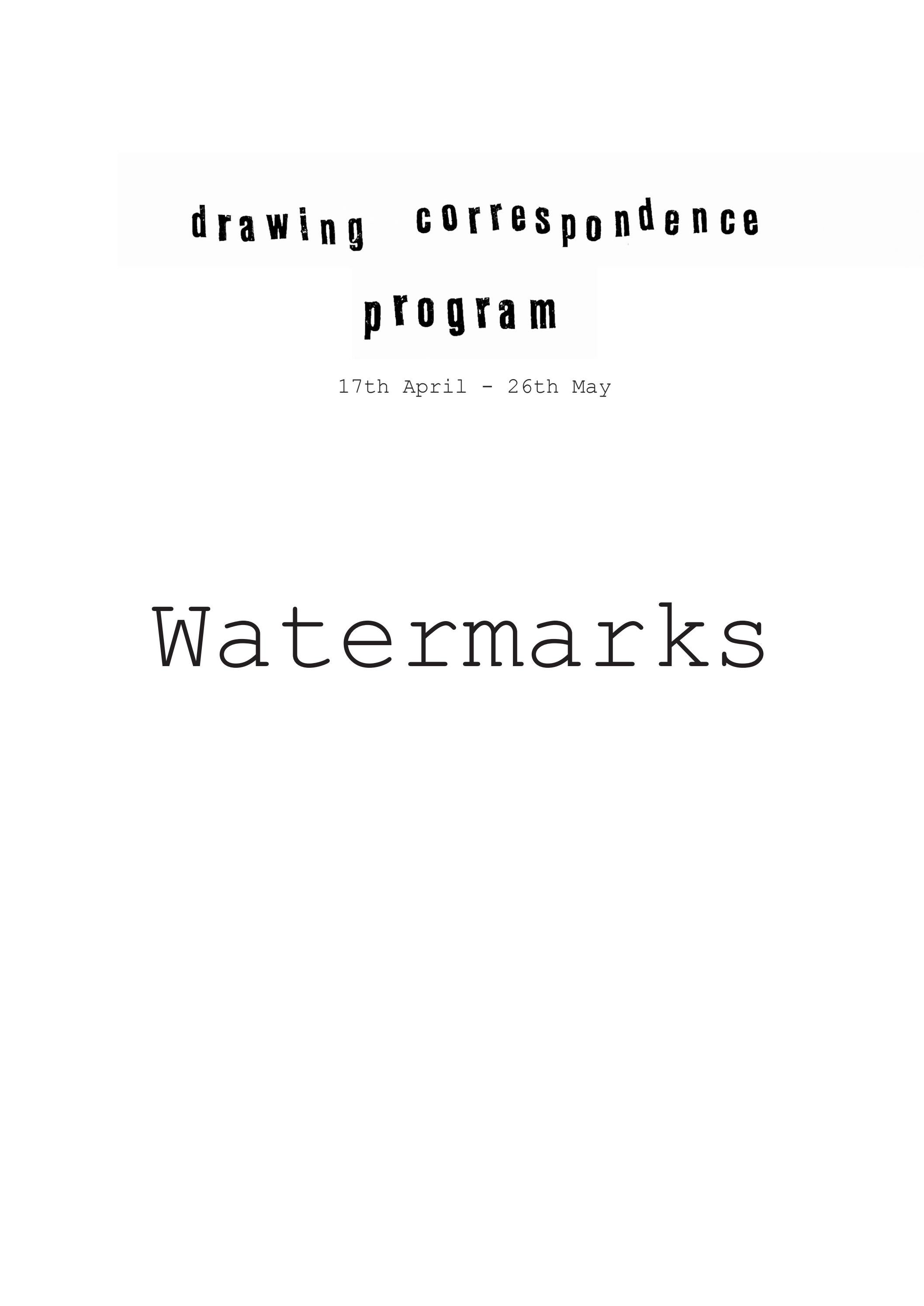 Watermarks by Drawing_Correspondence_Program - Issuu