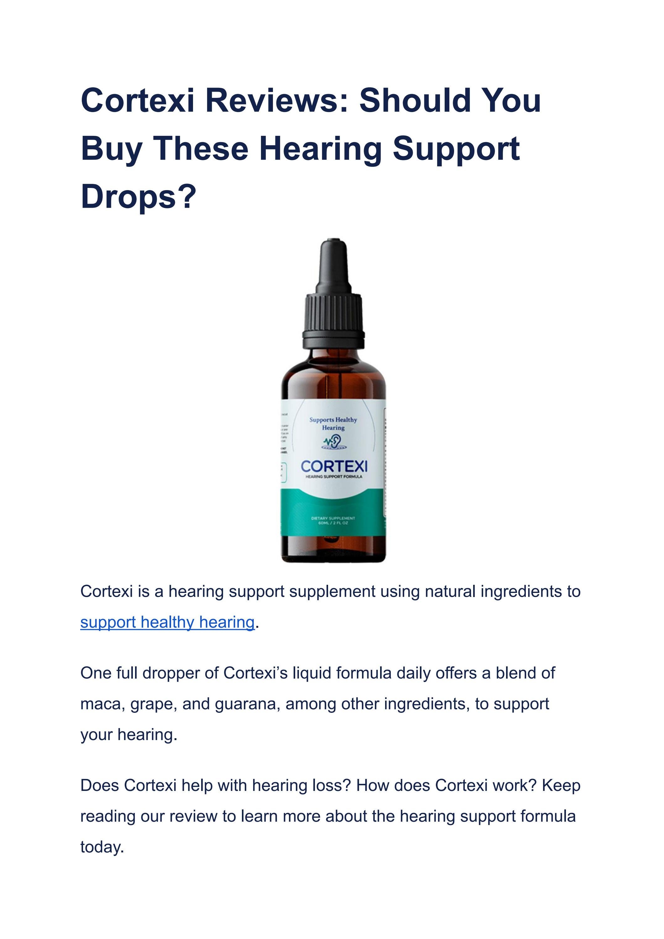Cortexi - Cortexi Reviews - Cortexi Drops - Cortexi Customer Review ...