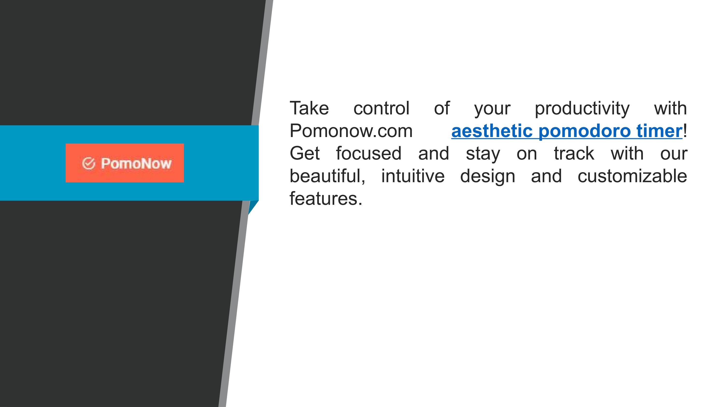 Aesthetic Pomodoro Timer By Pomo Now Issuu 