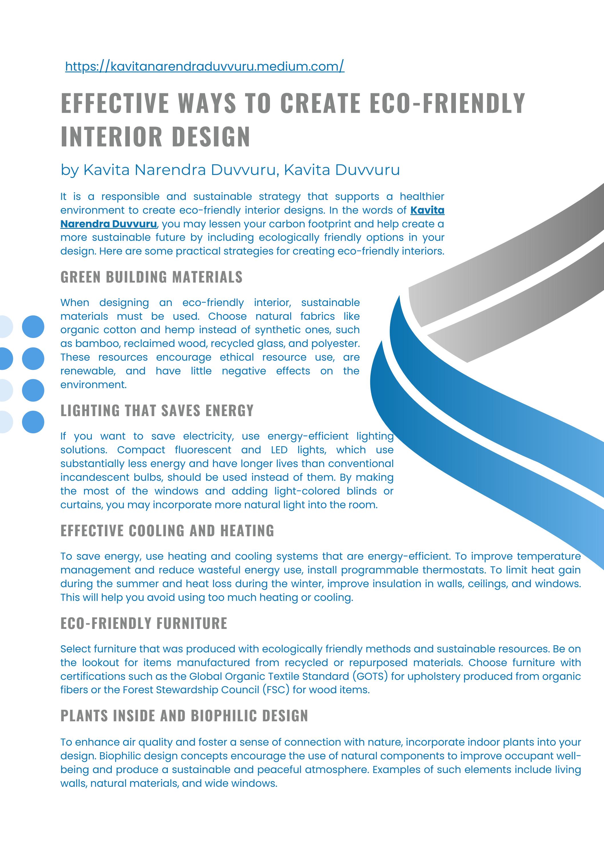 Eco Friendly Design Concepts