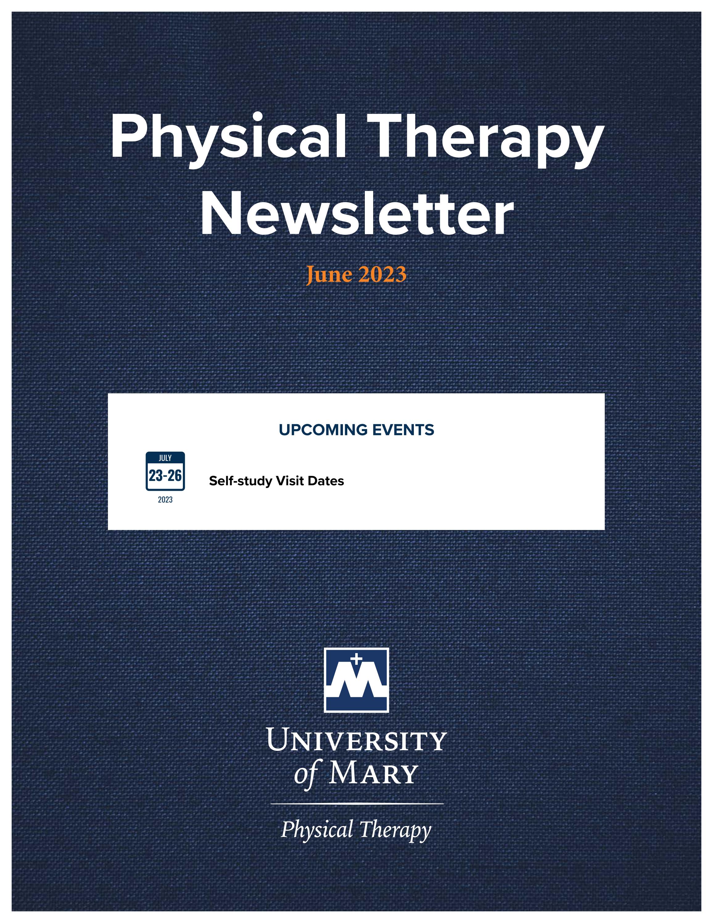 University of Mary Physical Therapy Newsletter (2023) by University of ...