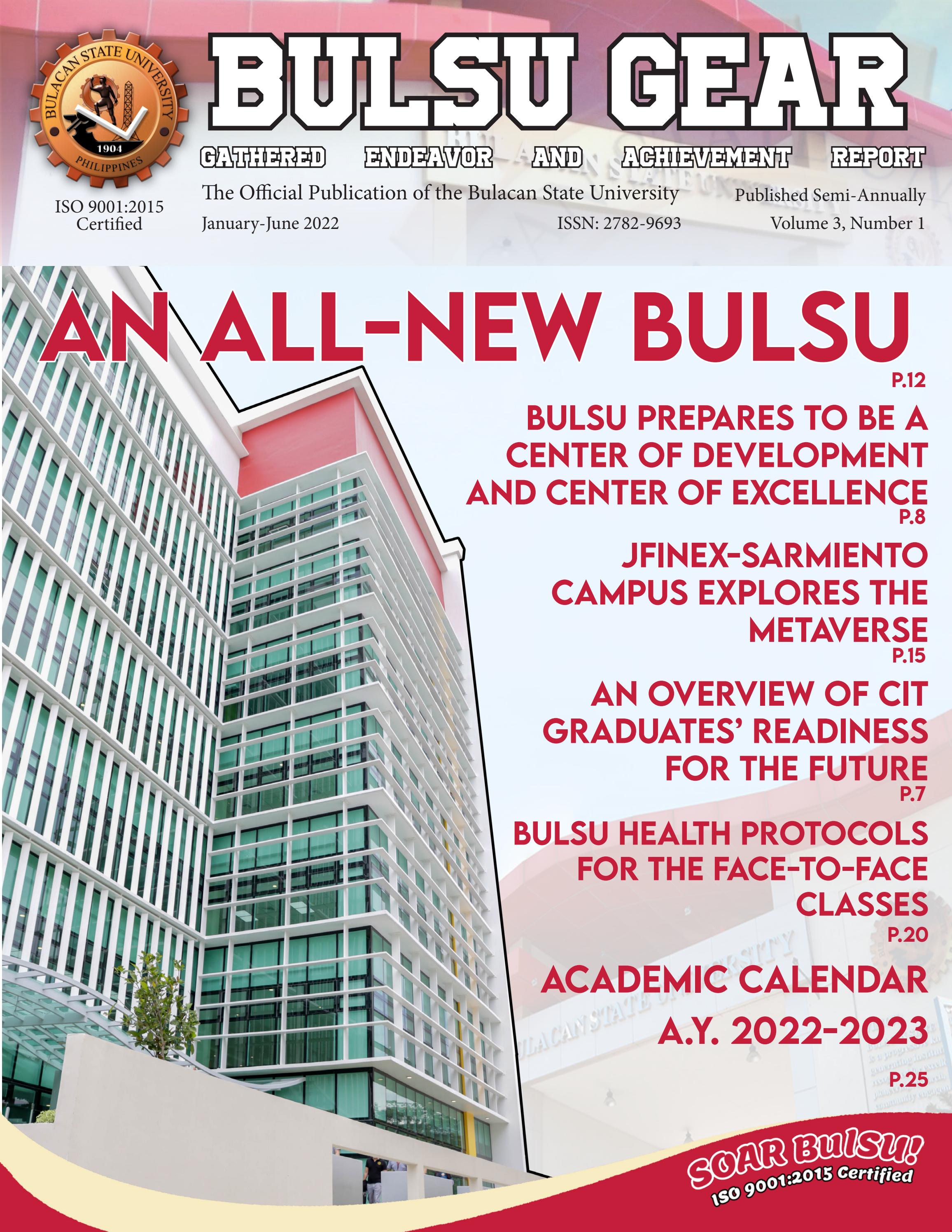 BulSU GEAR Vol.3, No.1 by Media Relations Office - Issuu