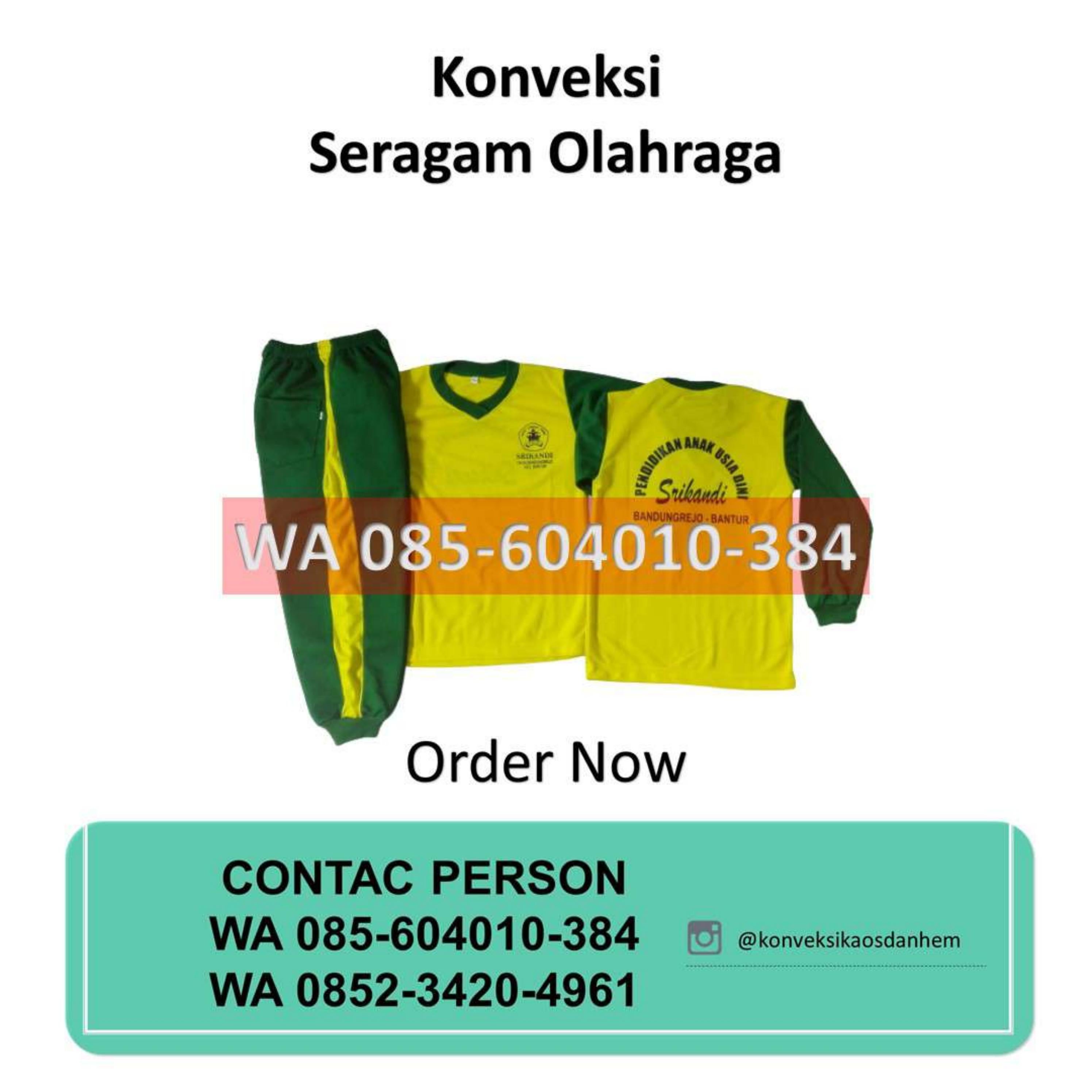 "WA 085-604010-384, KONVEKSI Baju Olahraga Kalipare Kalipare LUKON ...