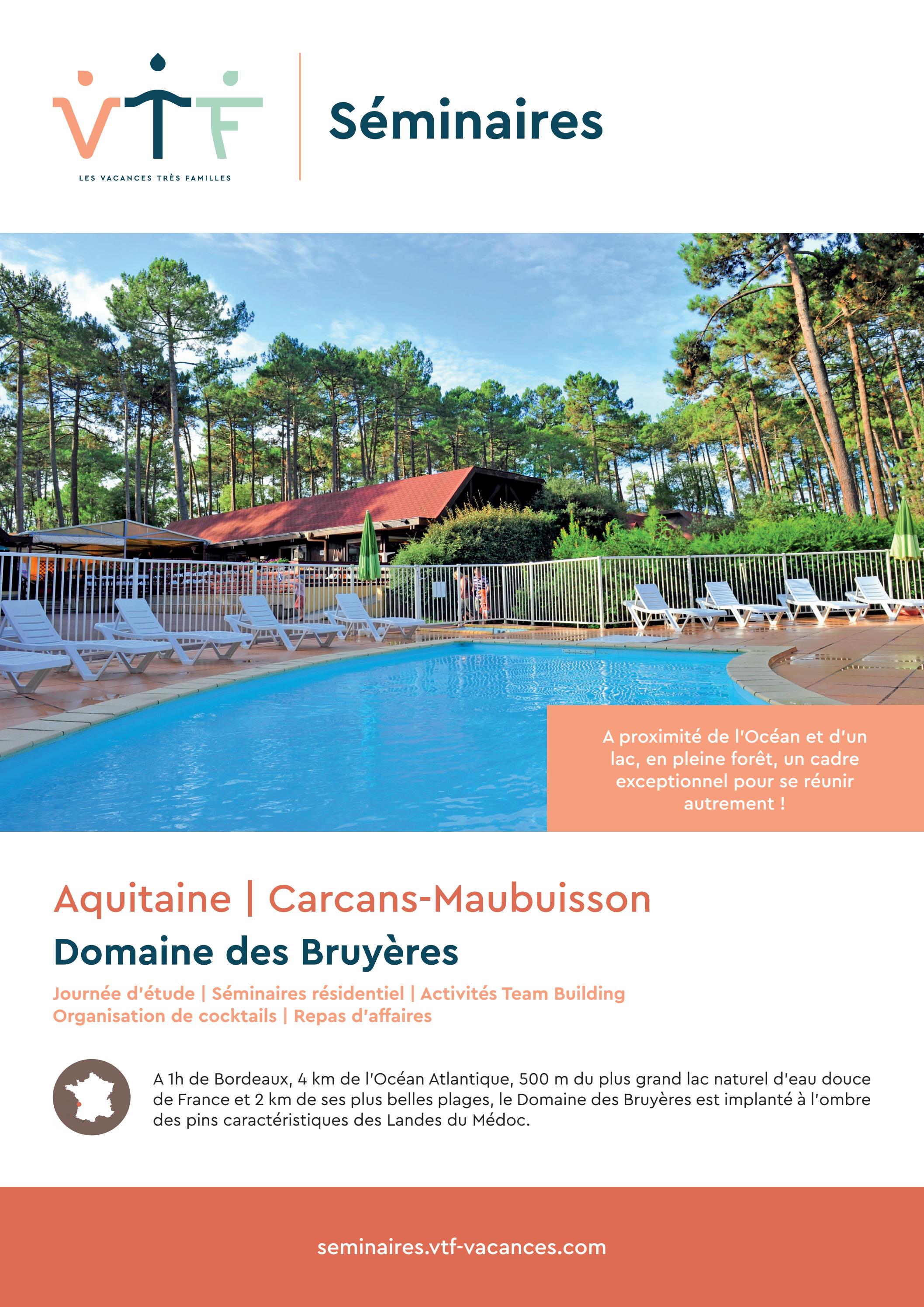 VTF séminaires Carcans-Maubuisson by VTF Vacances - Issuu