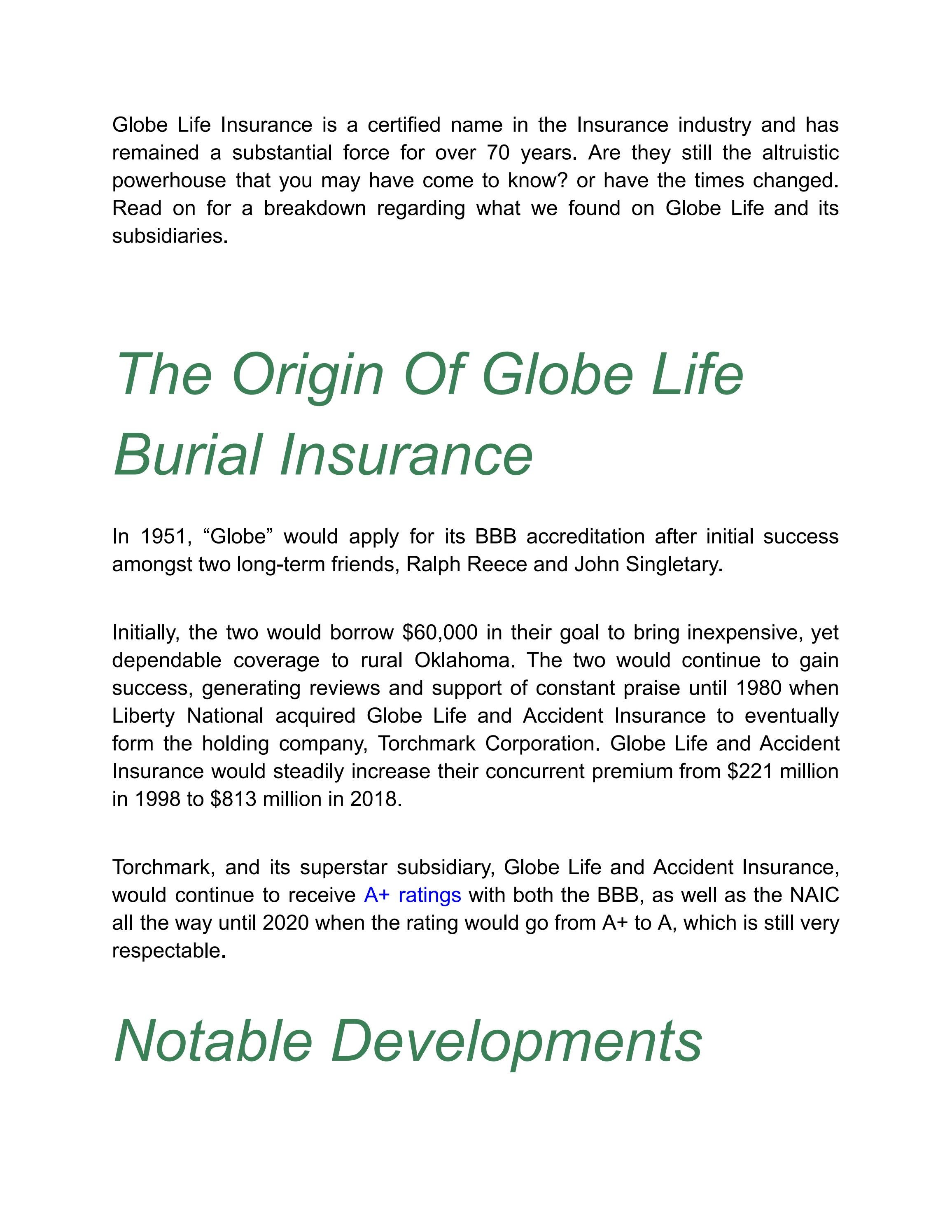 Globe Life Insurance Guide 2023: Do You Need This? by Blog Writer - Issuu