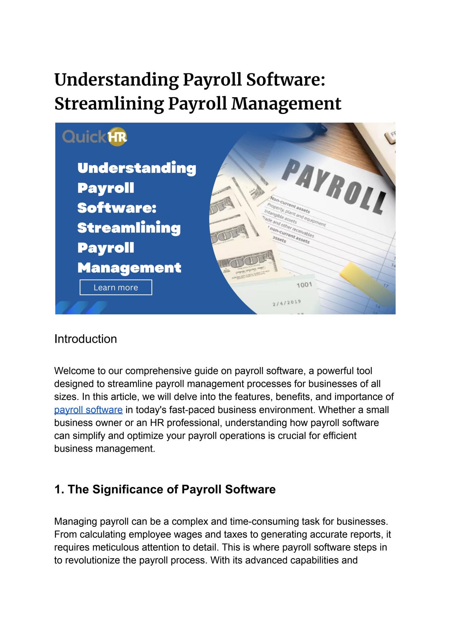 Understanding Payroll Software: Streamlining Payroll Management by ...