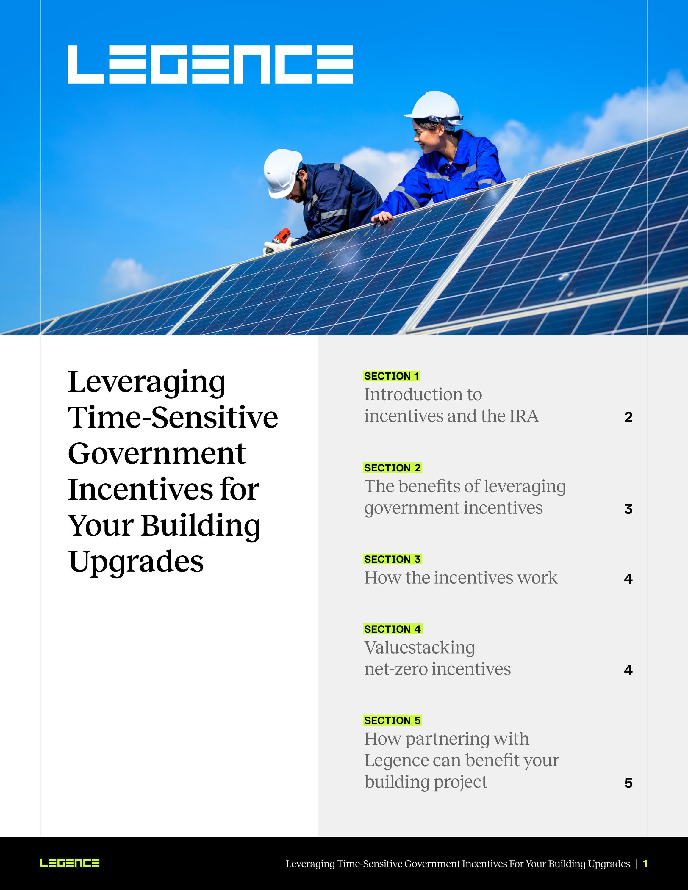 Legence - Leveraging Time-Sensitive Government Incentives for Your ...