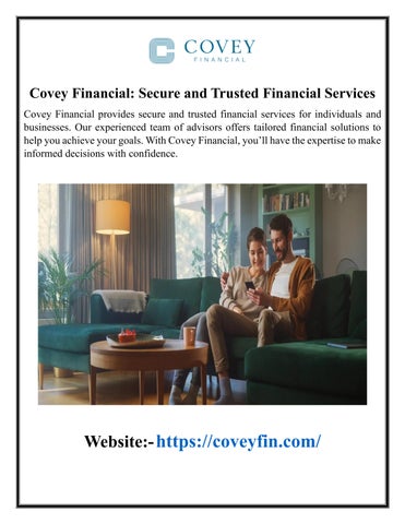 coveyfinancial Publisher Publications - Issuu