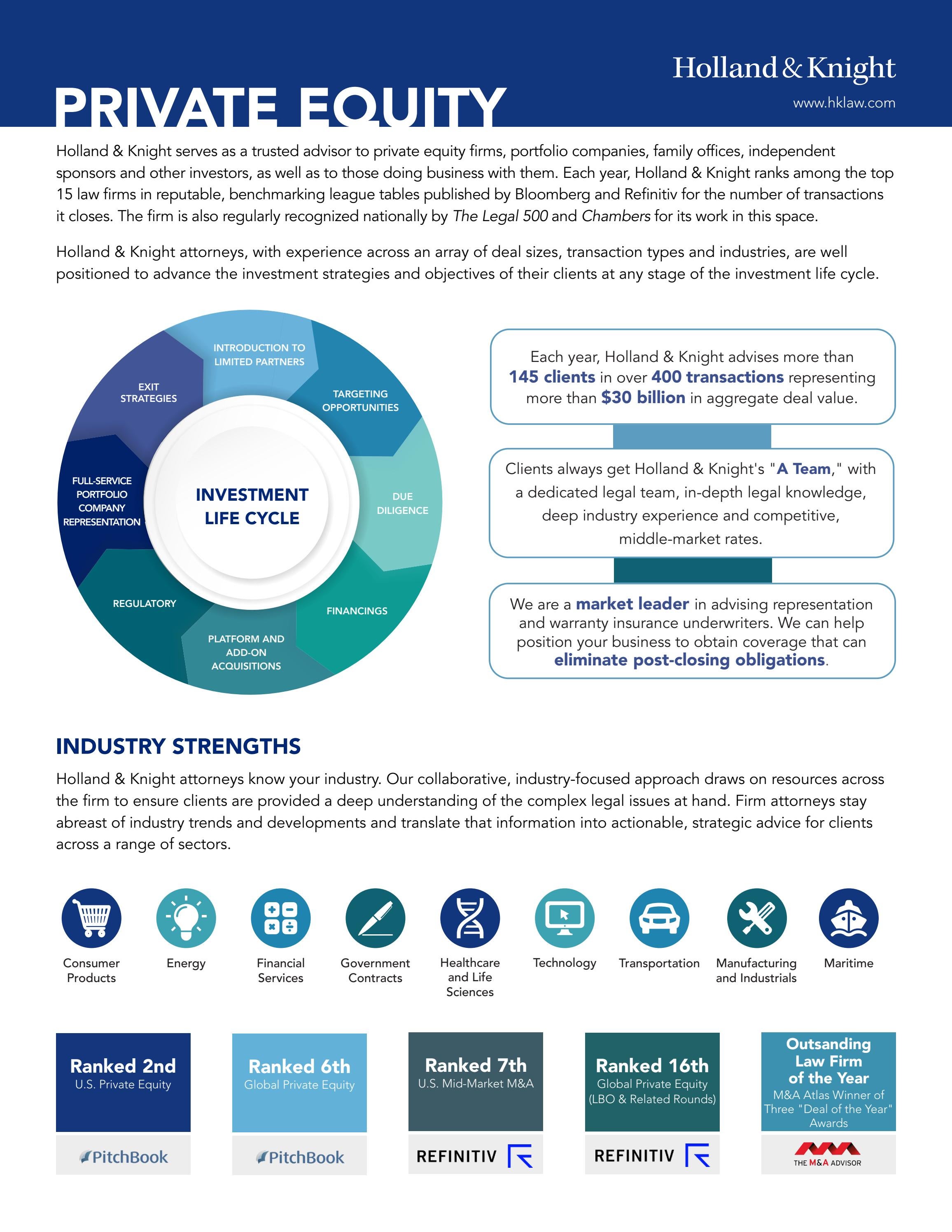Holland & Knight - Private Equity & Deal Flow by Holland & Knight - Issuu
