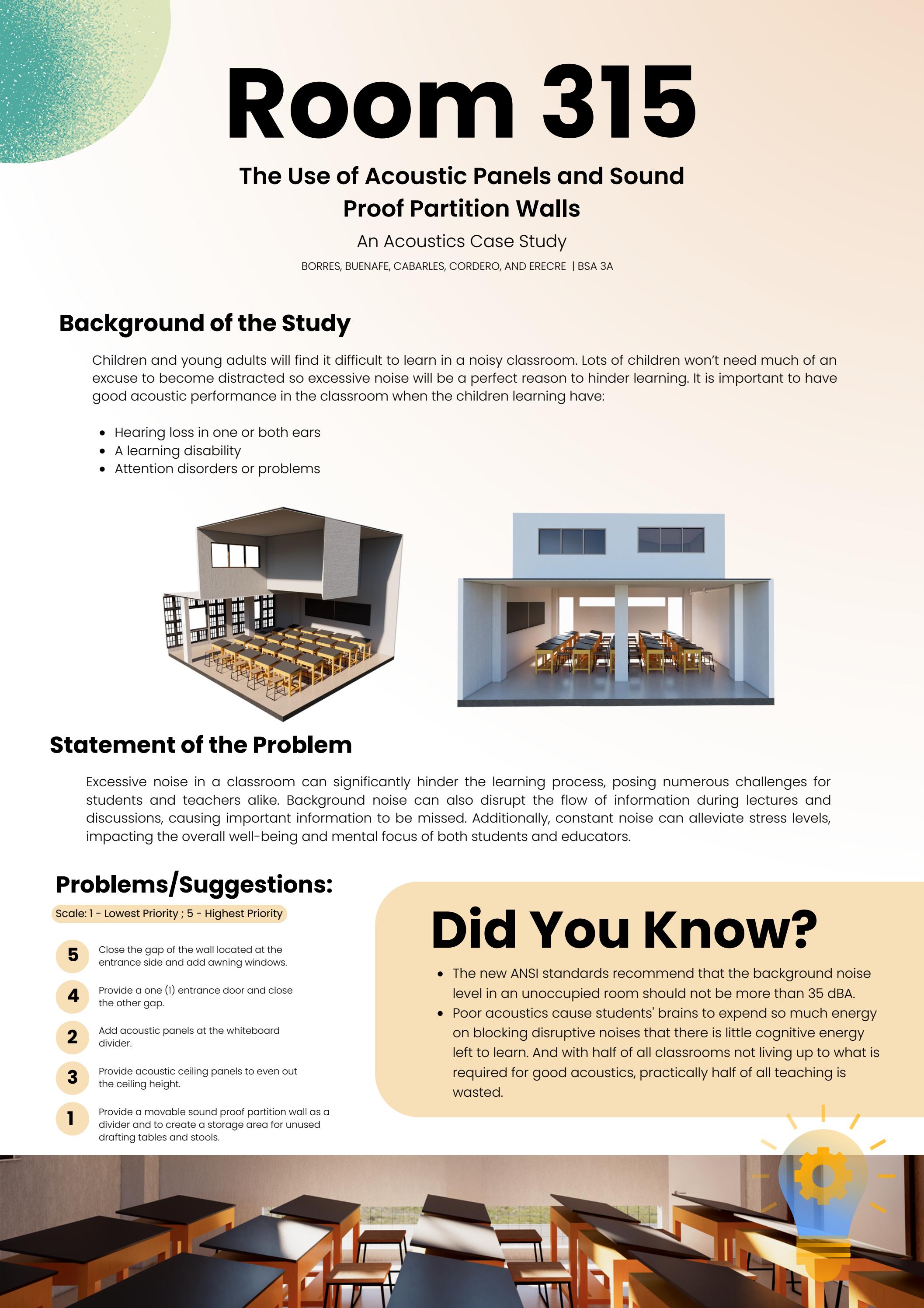 (ARU 303) Room 315: An Acoustics and Lighting Case Study by Lou Marie ...
