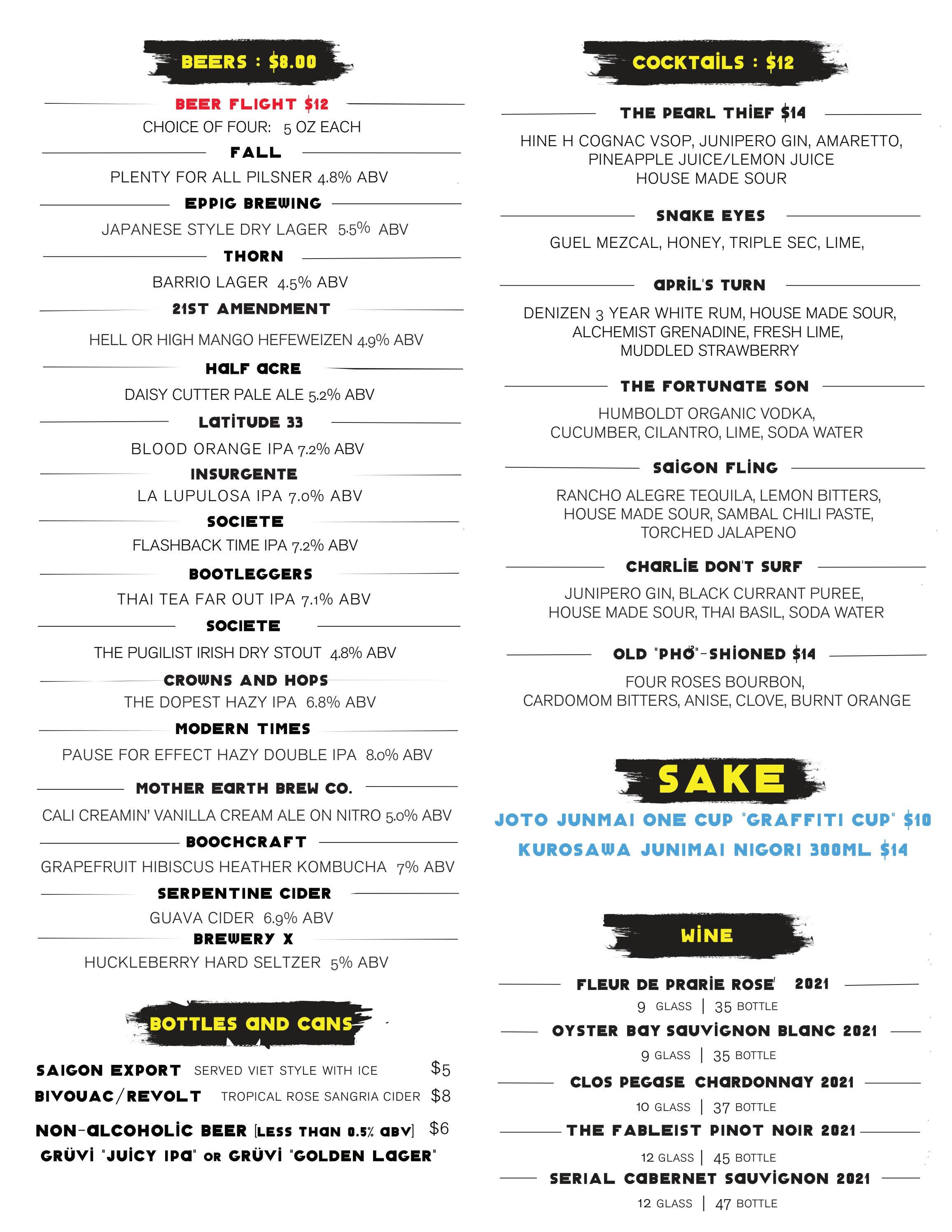 Shank & Bone Drink Menu by Tum Yeto - Issuu