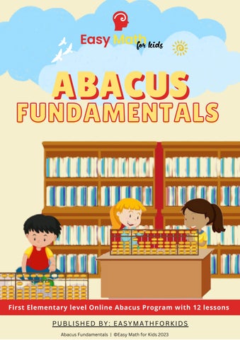 ABACUS FUNDAMENTALS by Easy Math for Kids - Issuu