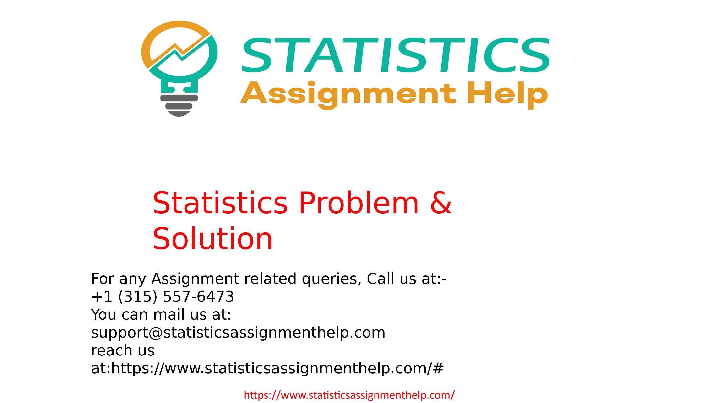 Data analysis & Statistic Assignment by Statistics Assignment Help - Issuu