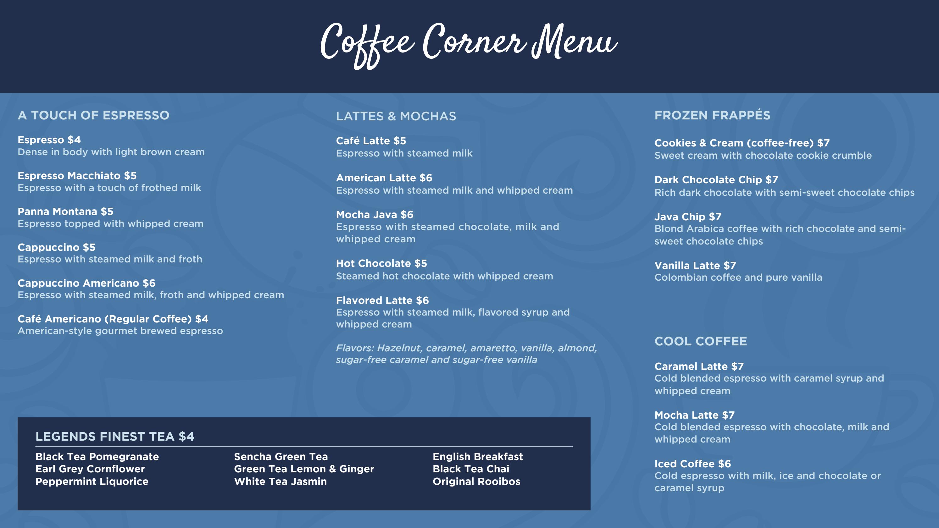 Coffee Corner Menu by Divi Resorts - Issuu