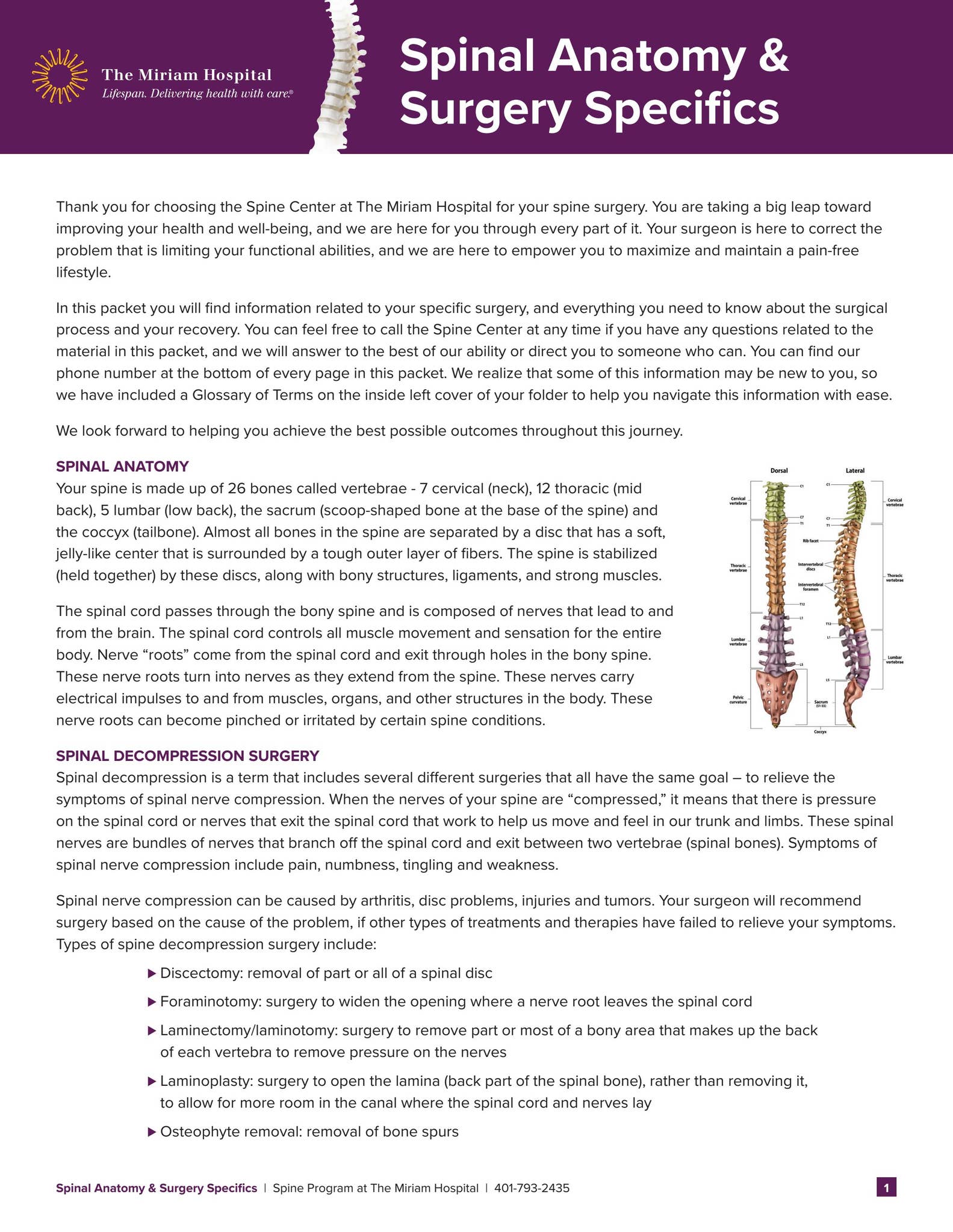 Spinal Anatomy and Surgery Specifics by Brown University Health - Issuu