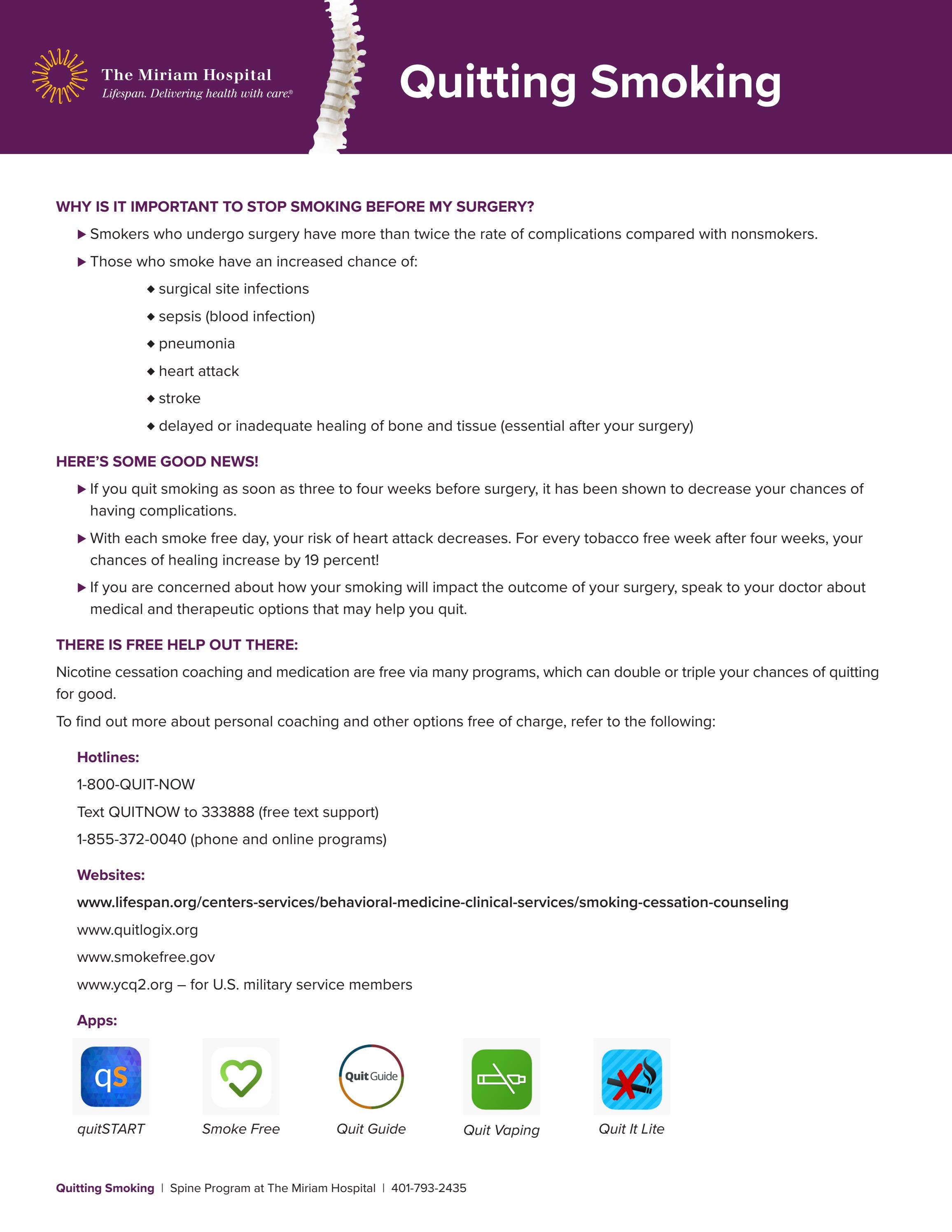 Quitting Smoking by Lifespan Health System - Issuu