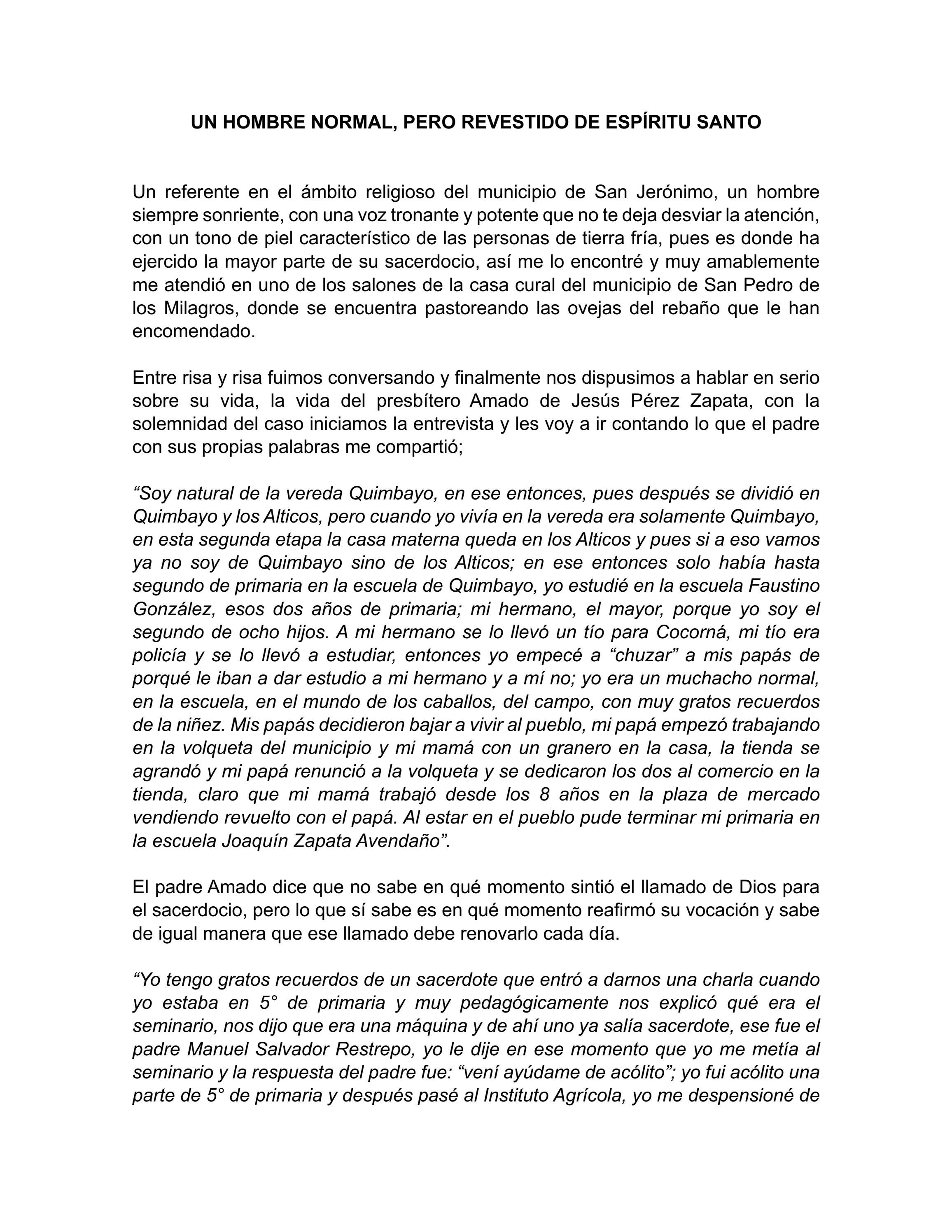 UN HOMBRE NORMAL, PERO REVESTIDO DEL ESPIRITU SANTO by Centro De ...