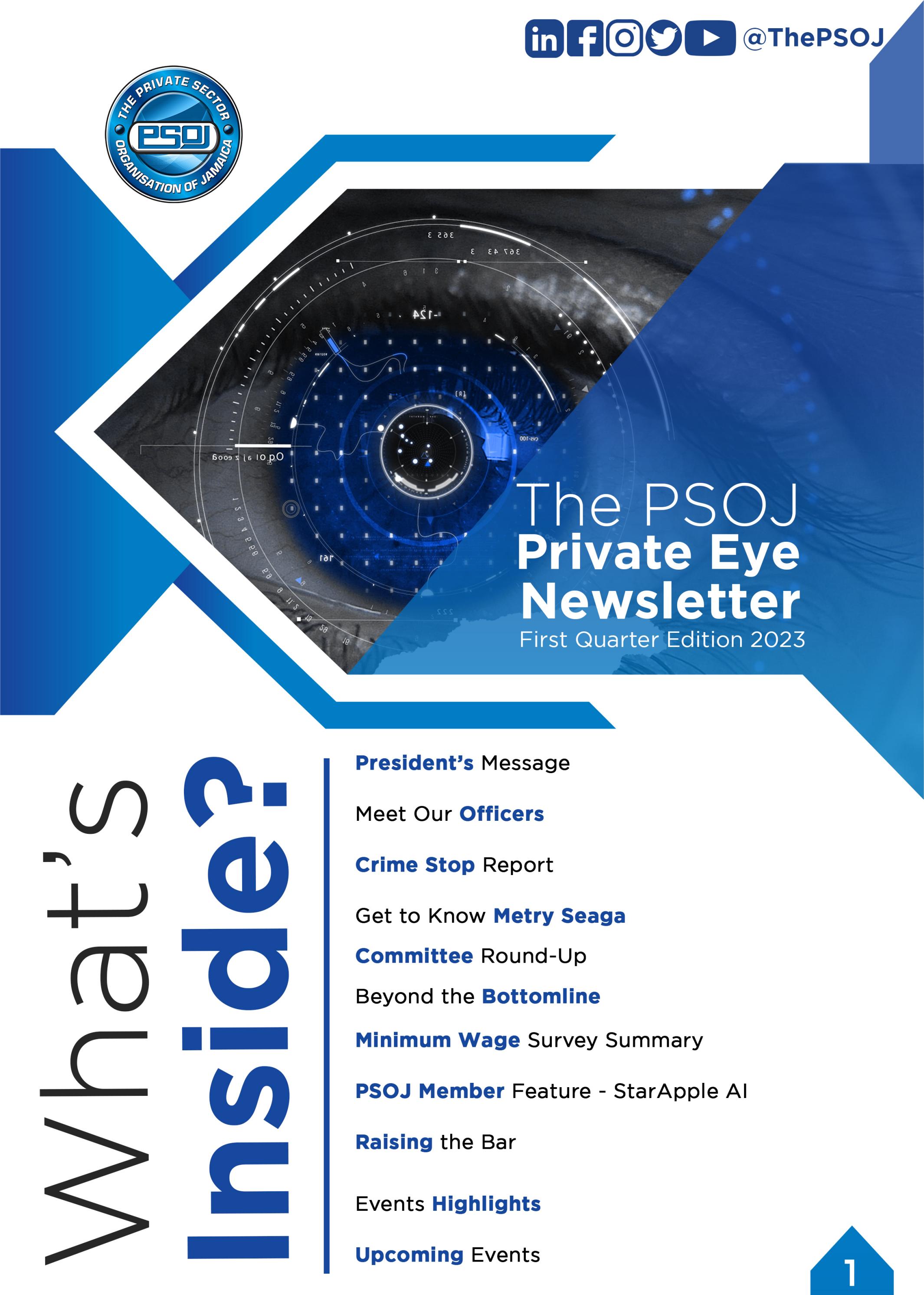 The PSOJ Private Eye 2023 1st Quarter Edition by Private Sector ...