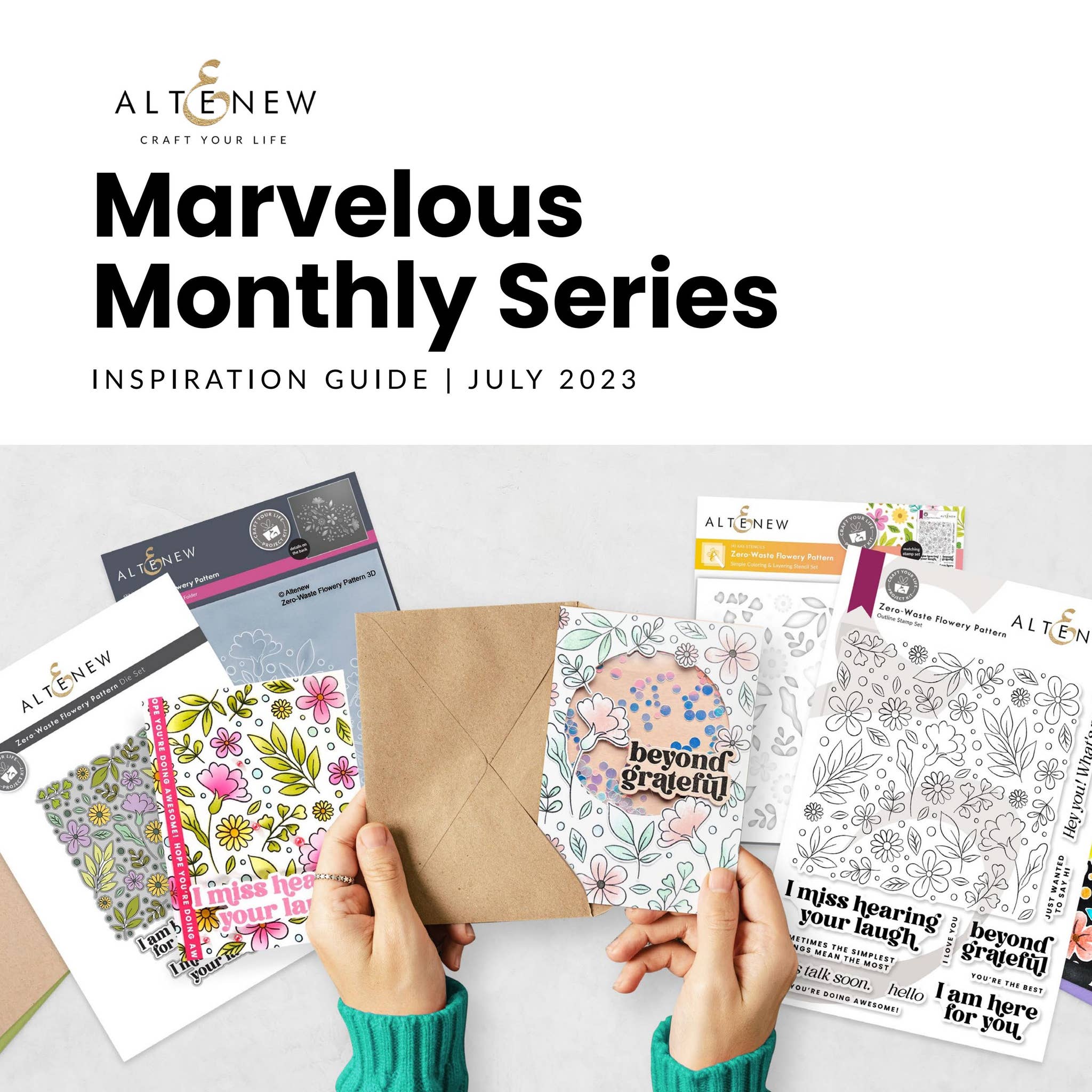 July 2023 Marvelous Monthly Series Inspiration Guide by Altenew - Issuu