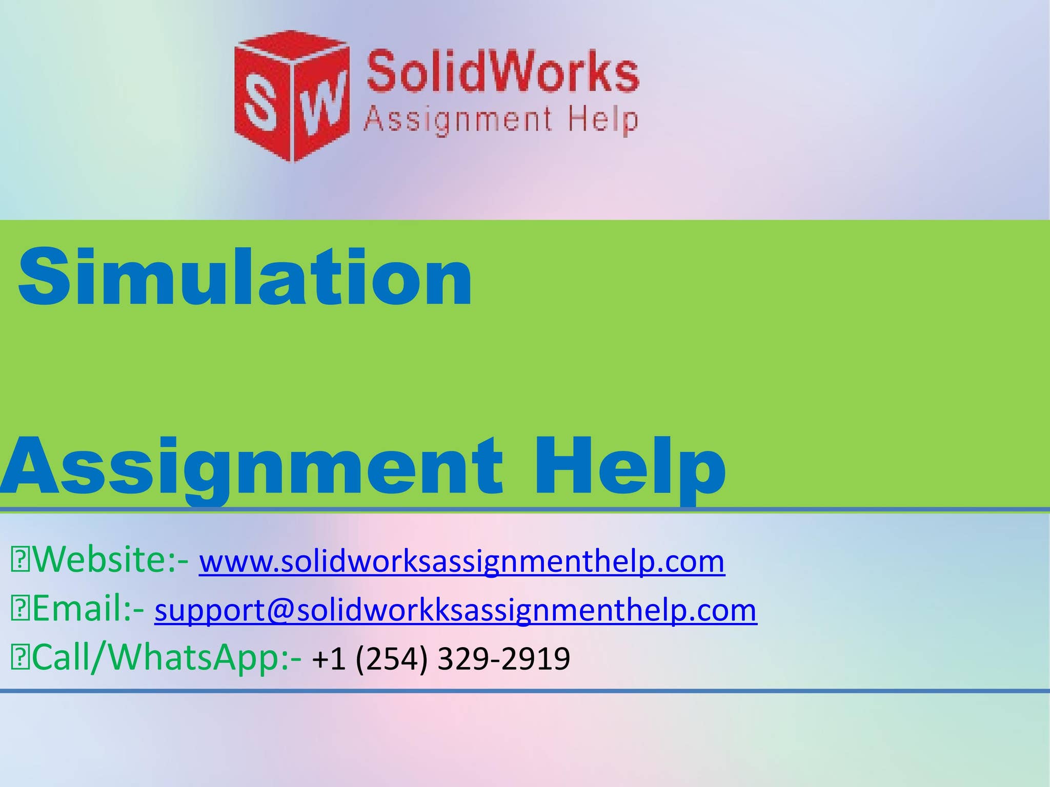 Simulation Assignment Help by Solidwork Assignment Help - Issuu