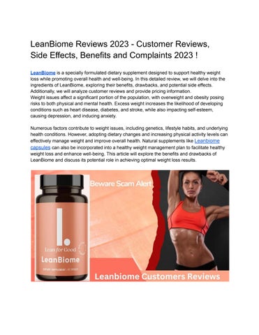 leanbiomeusaofficial Publisher Publications - Issuu