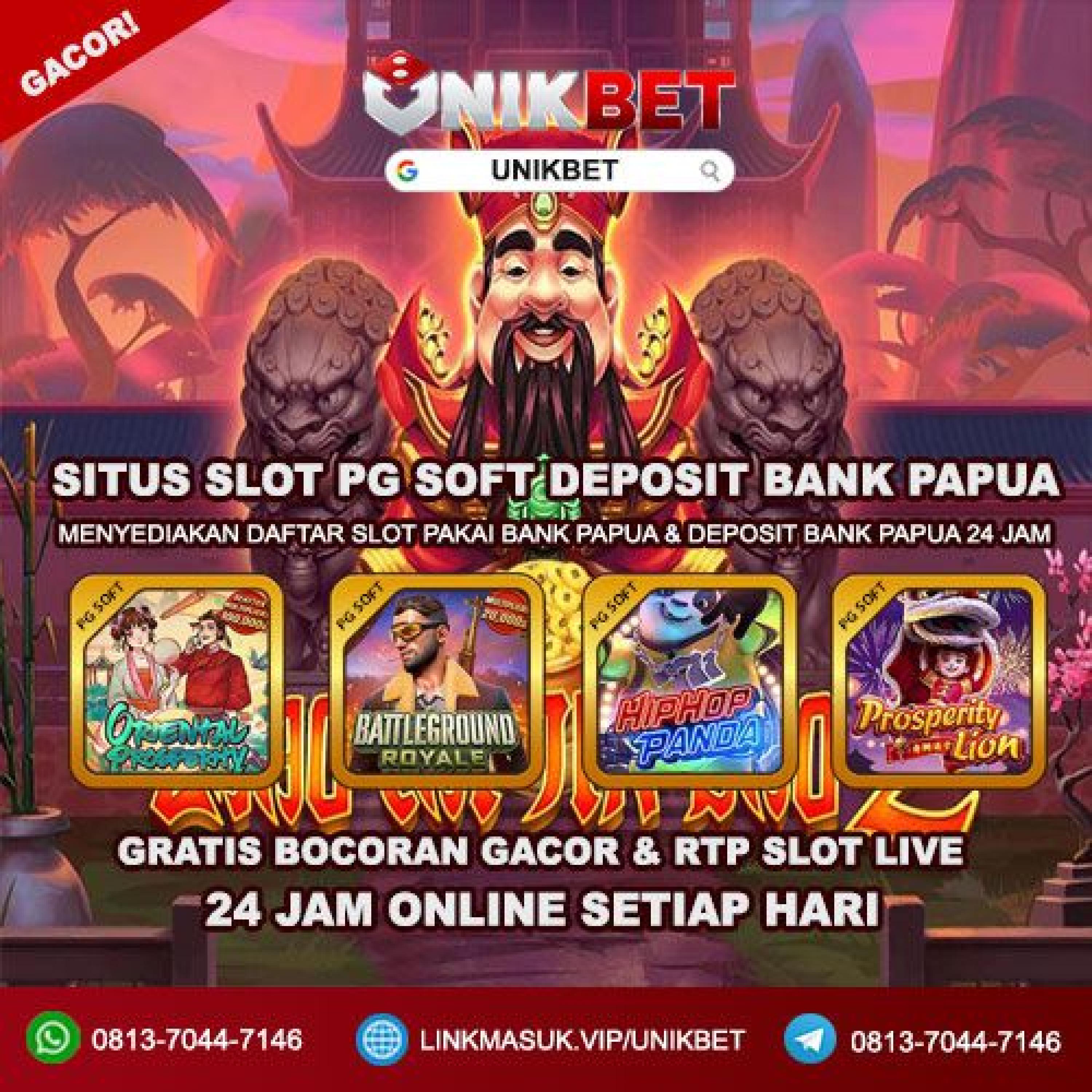 The title of yoUNIKBET : Situs Slot Gacor PG Soft Deposit Bank Papua ...