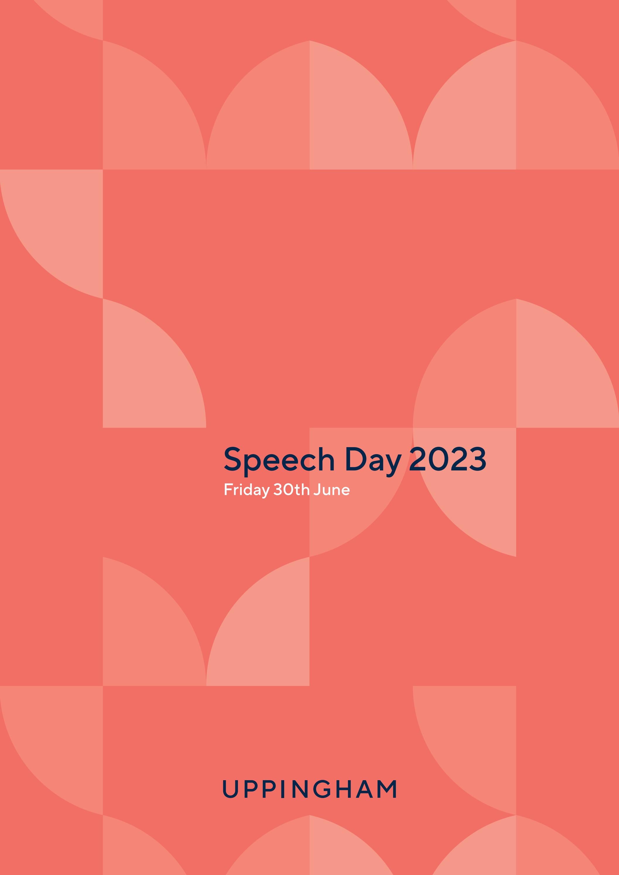 Speech Day 2023 Information Booklet_Uppingham School by ...