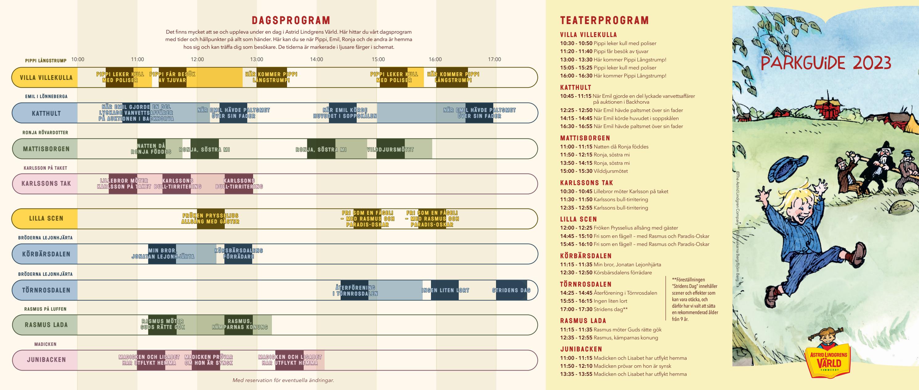 Dagsprogram sommaren 2023 by Astrid Lindgrens Värld - Issuu