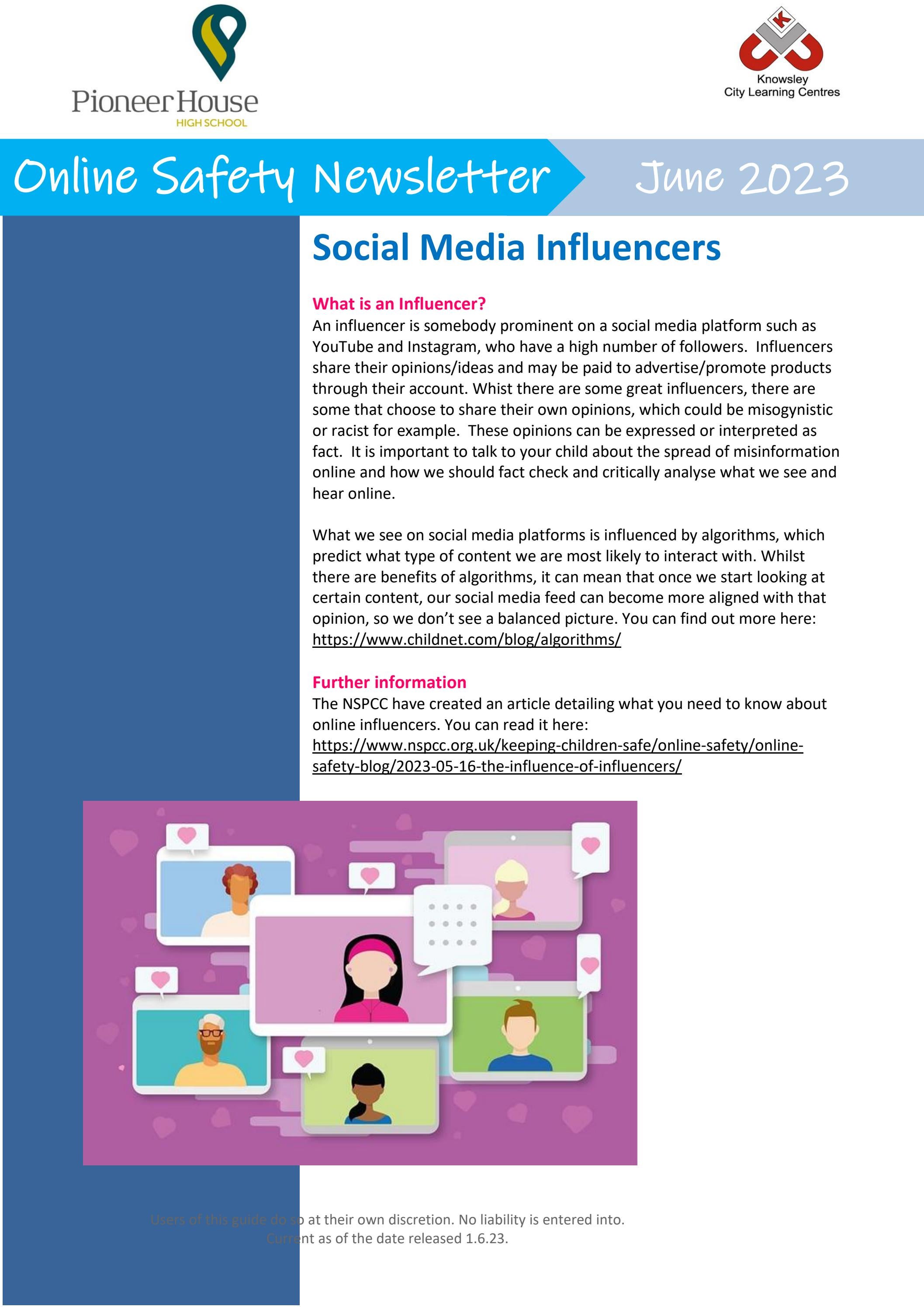 Internet Safety Newsletter June 2023 by Schudio - Issuu