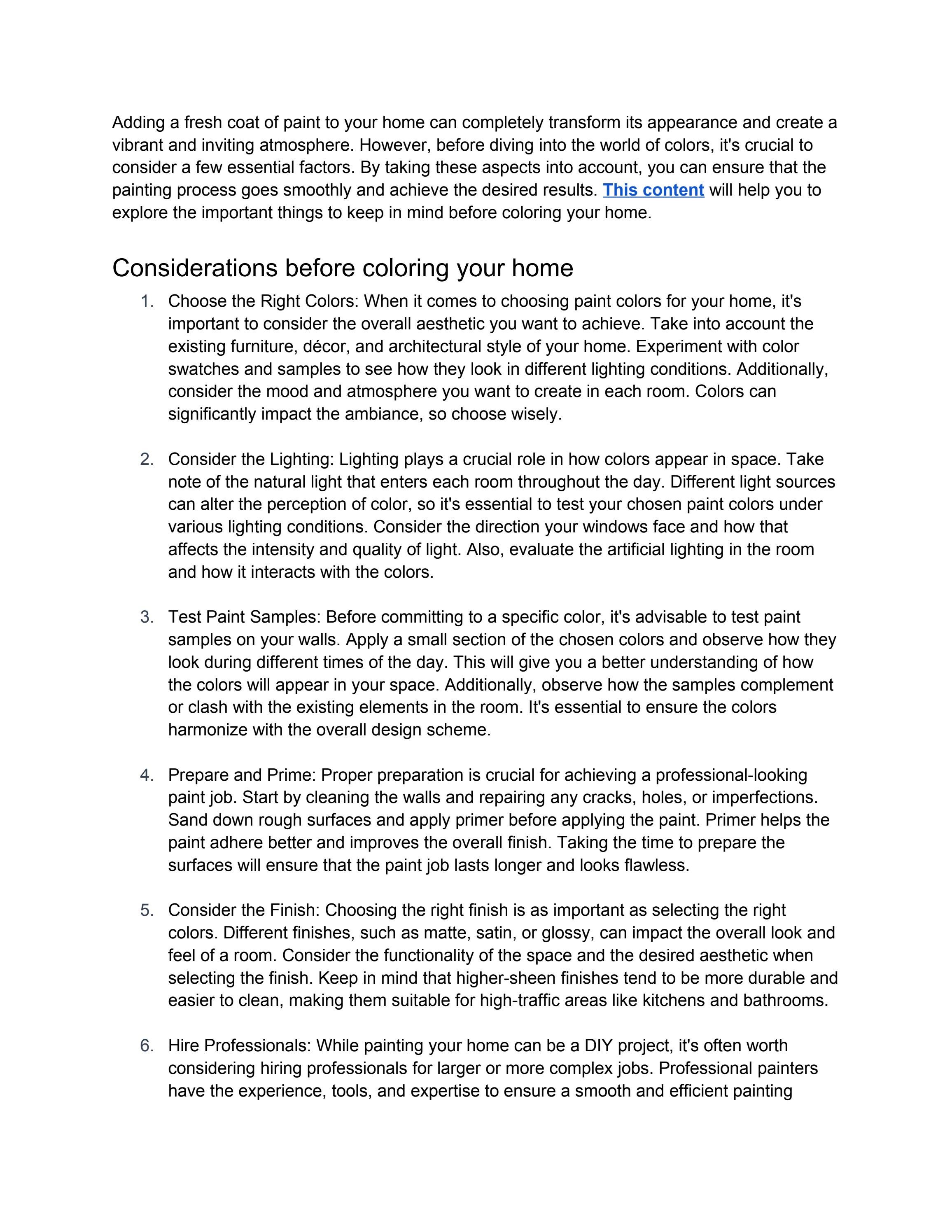 Things To Keep In Mind Before Coloring Your Home By Kathleenksmith Issuu