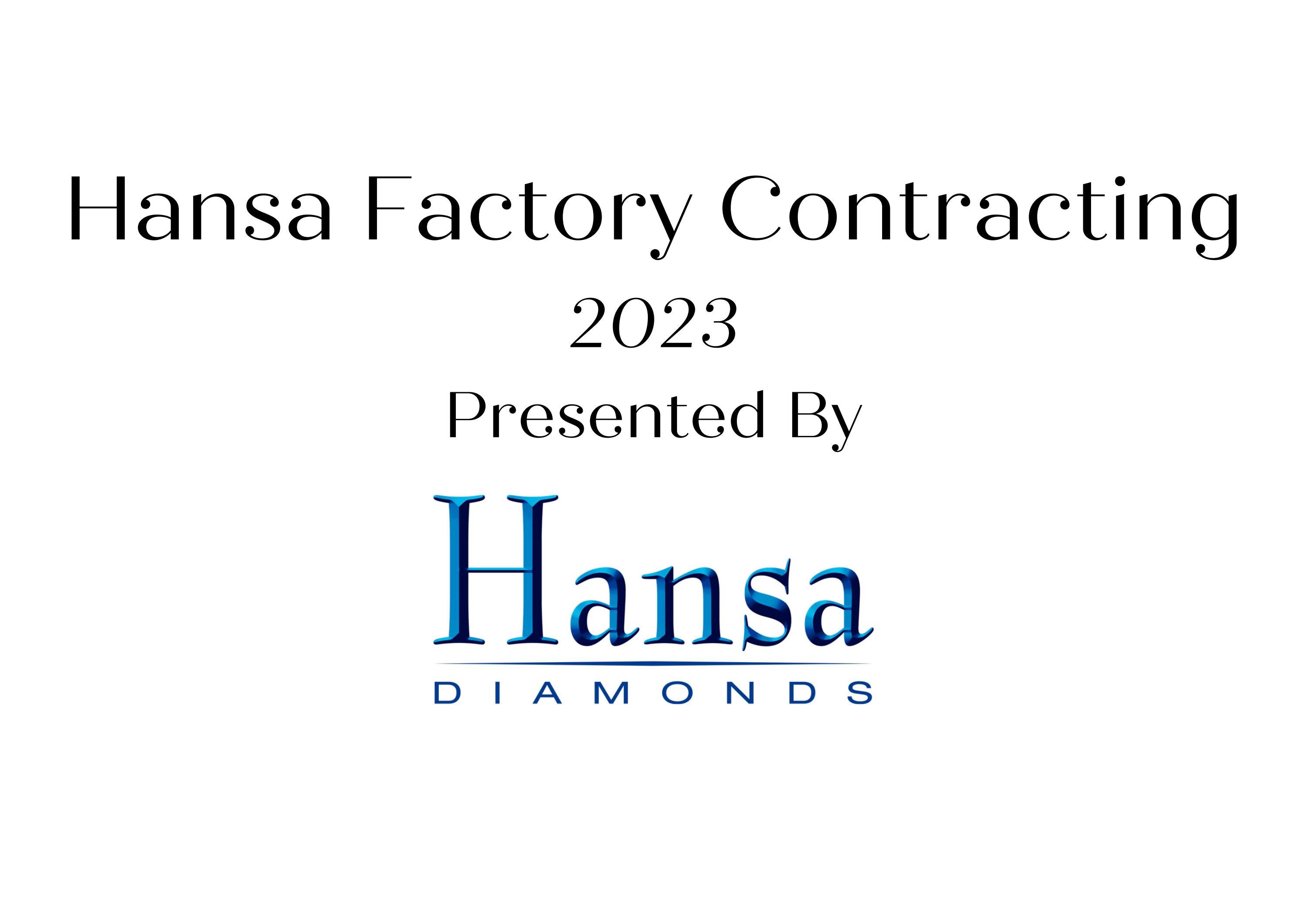 Hansa Factory Contracting by Andrew Fox - Issuu