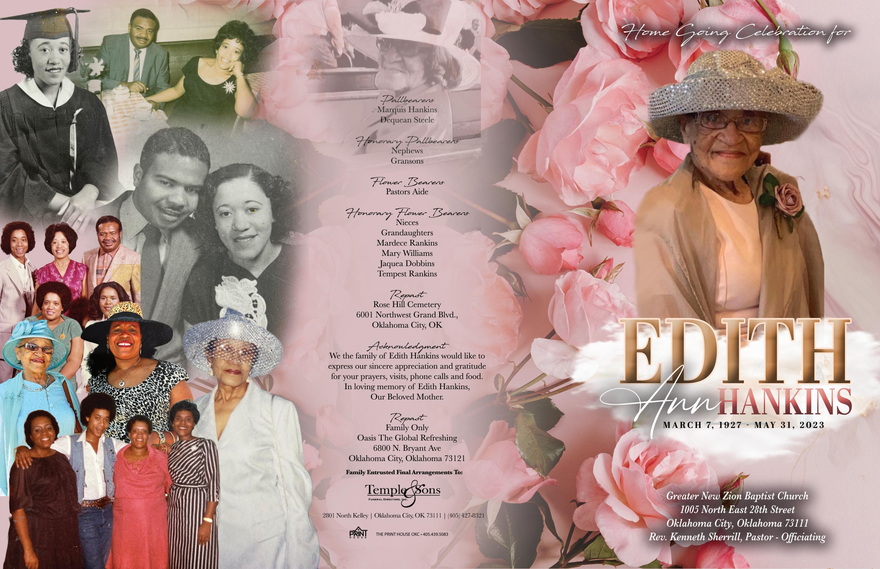 Edith Hankins Program by The Print House - Issuu