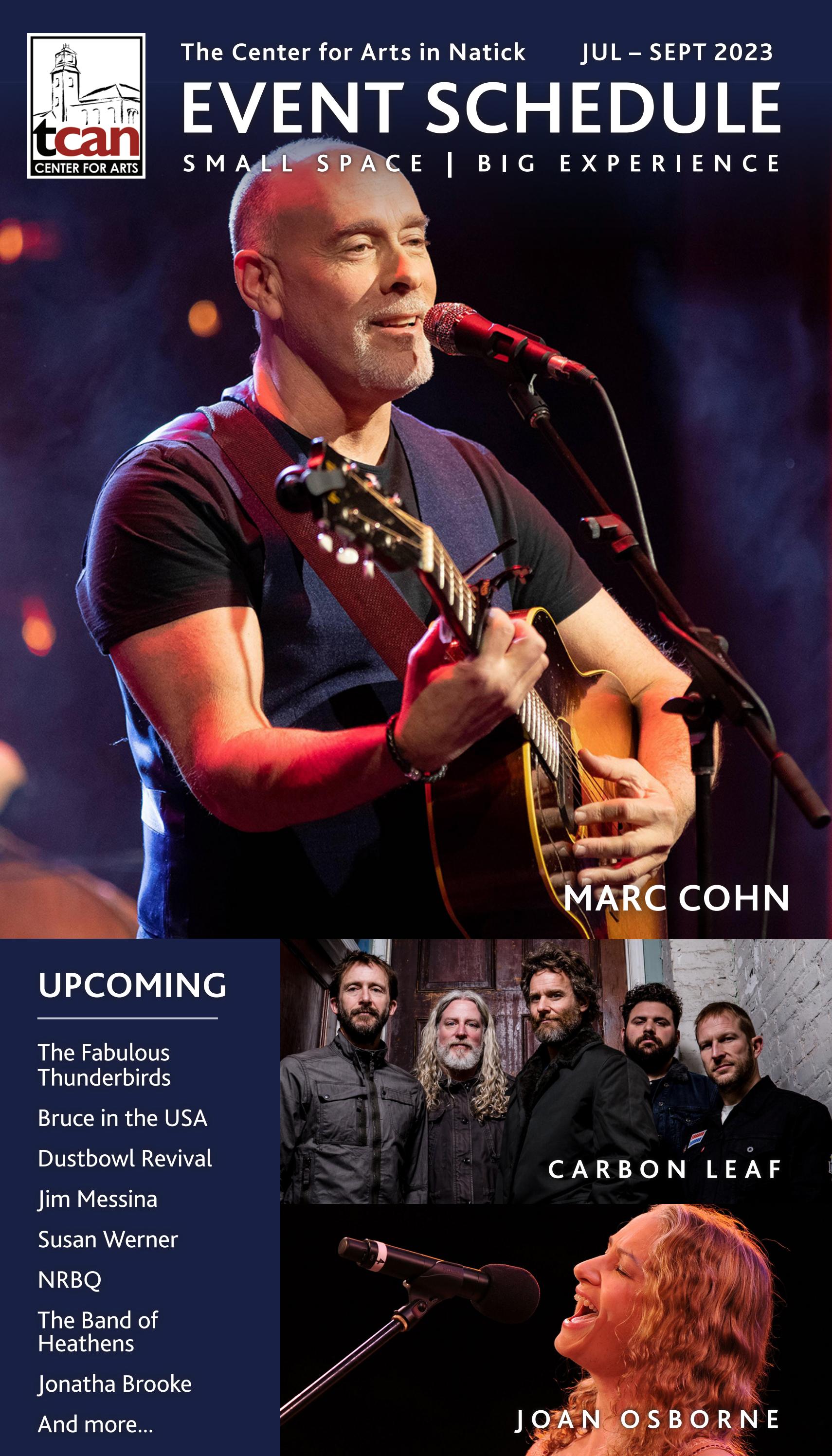 The Center For Arts in Natick | Event Schedule | July-Sept 2023 by ...