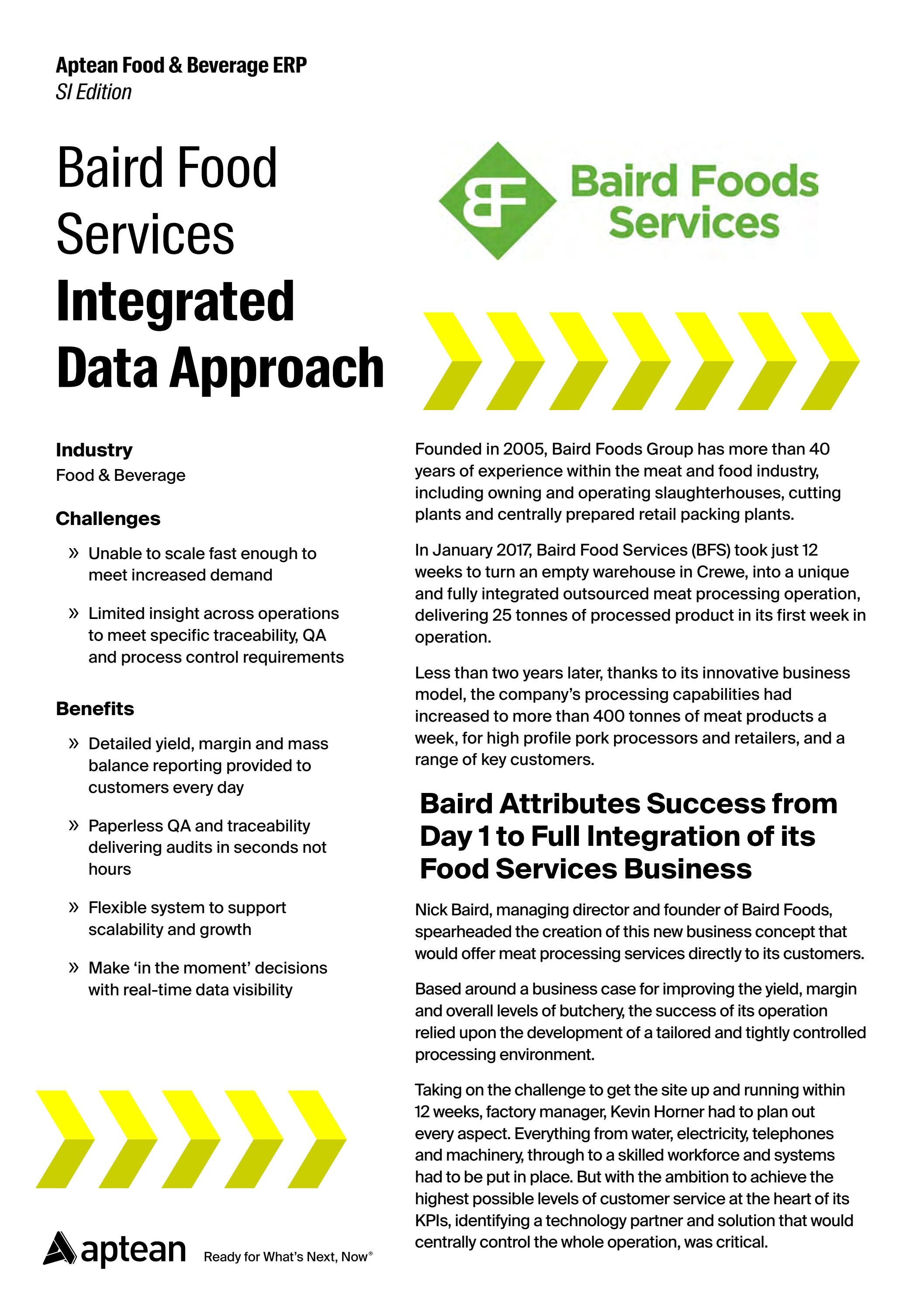 Aptean Food & Beverage ERP Case Study: Baird Foods (UK) by Aptean - Issuu