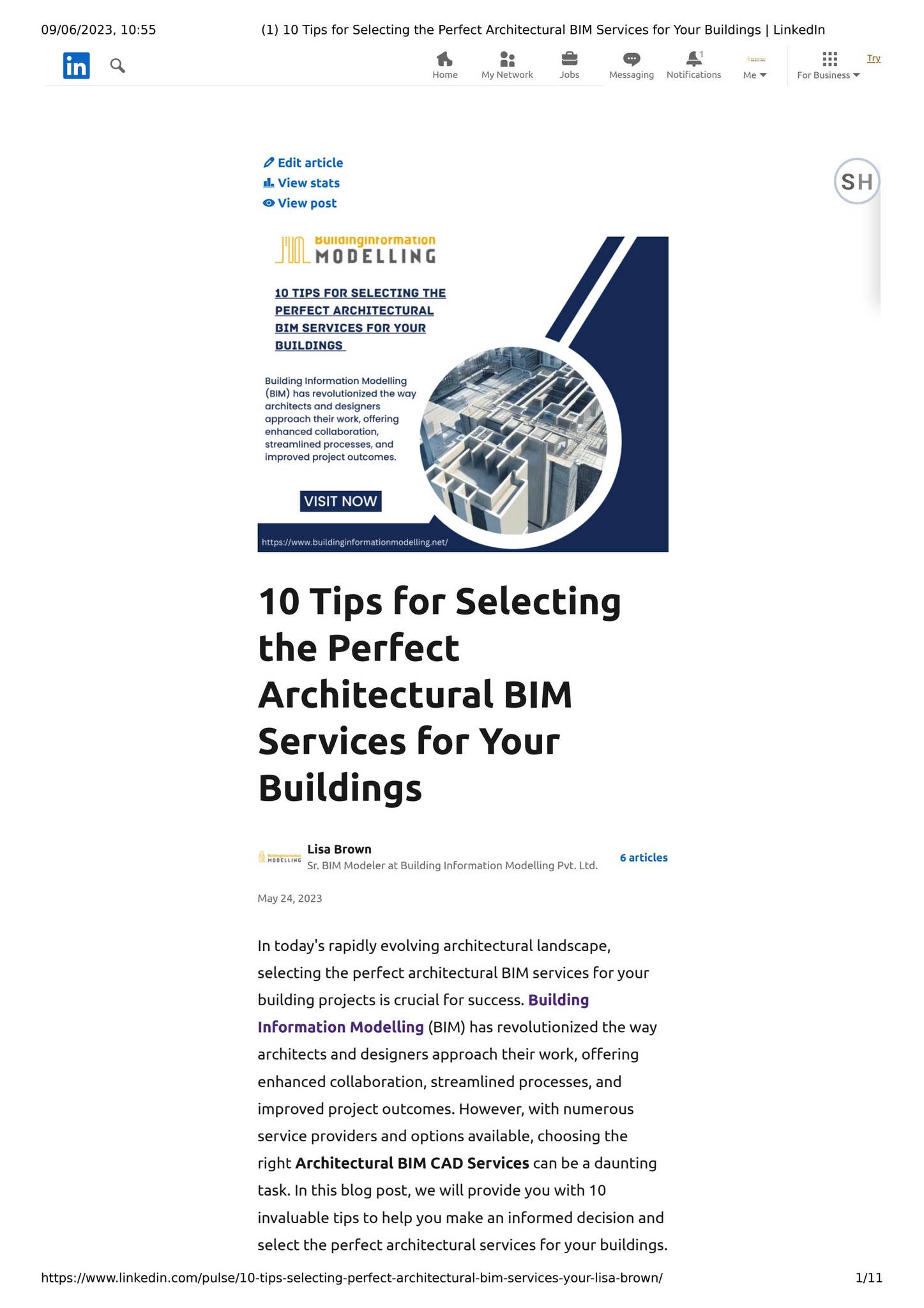 10 Tips for Selecting the Perfect Architectural BIM Services for Your ...