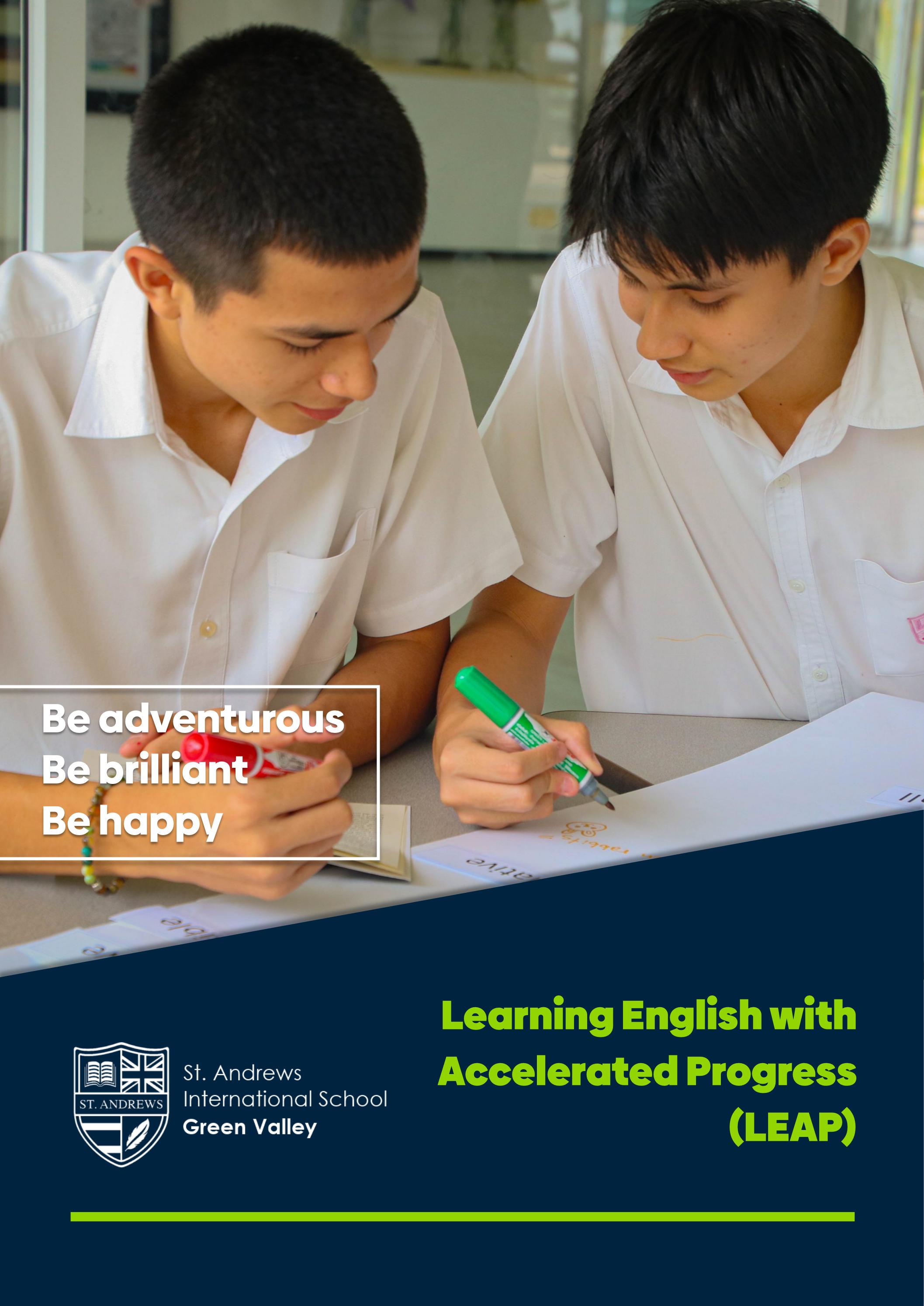 Learning English with Accelerated Progress (LEAP) by St Andrews International School, Green ...