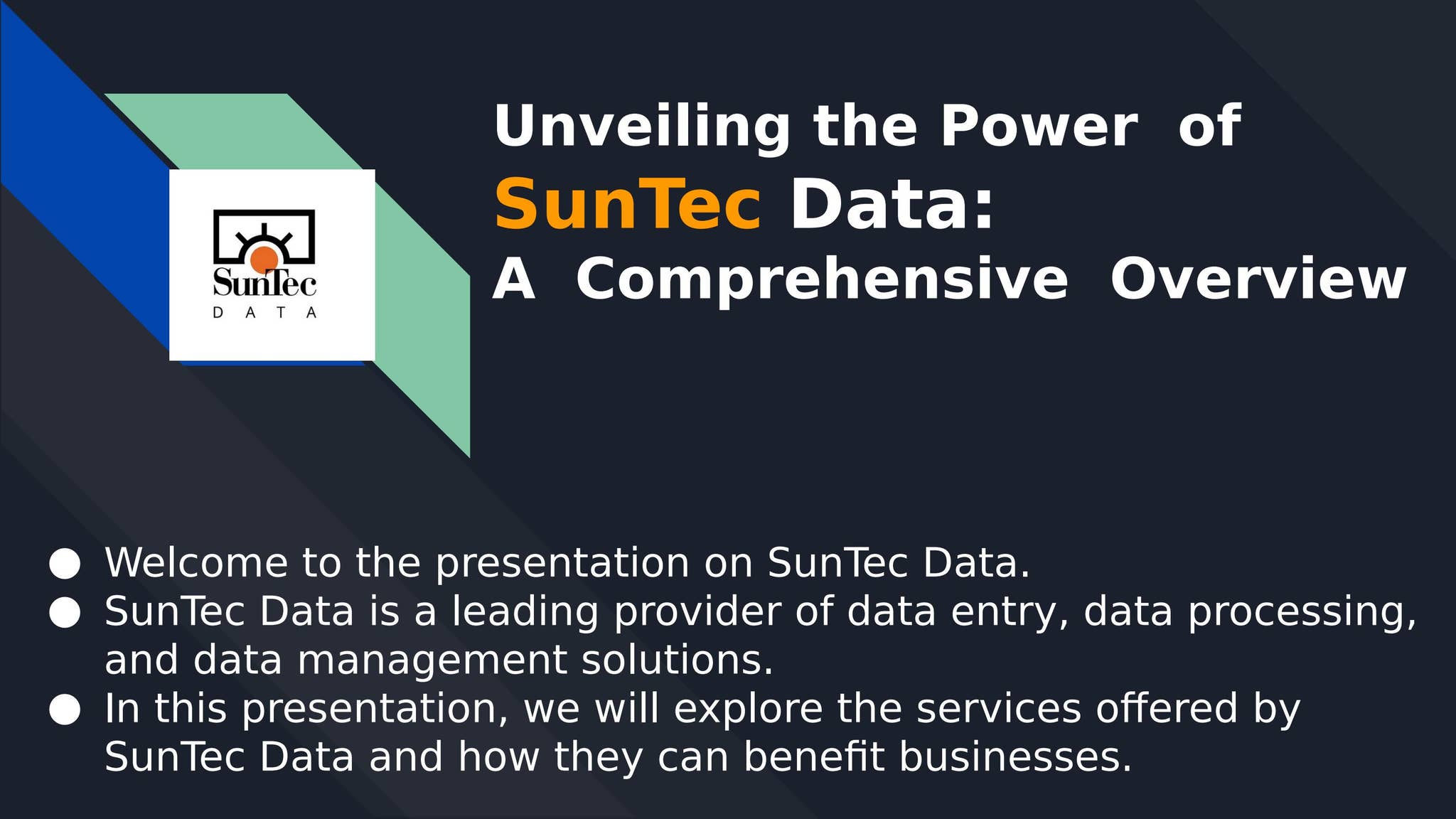 Unveiling the Power of SunTec Data: A Comprehensive Overview by SunTec Data - Issuu