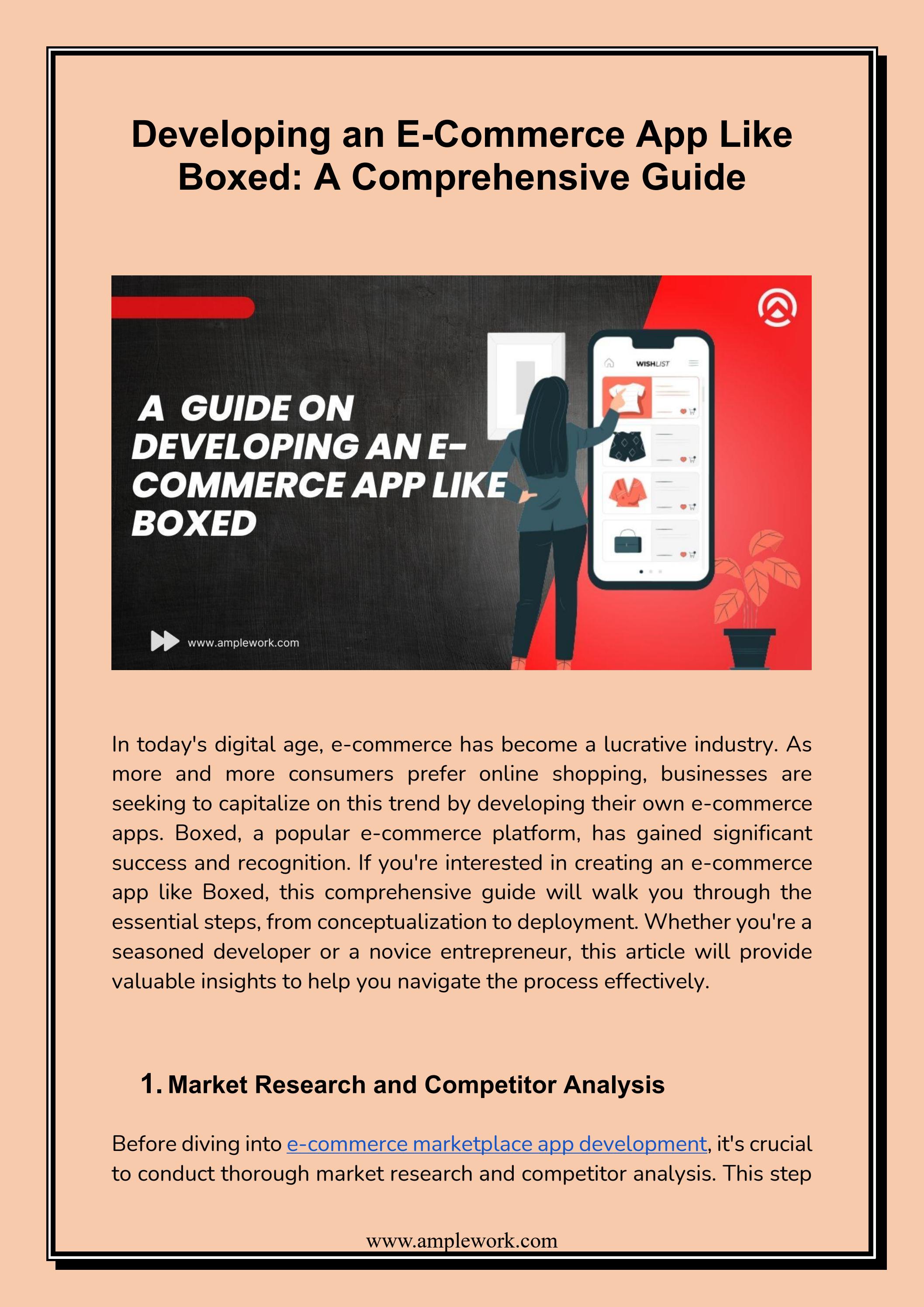 Developing an E-Commerce App Like Boxed: A Comprehensive Guide by Amplework Software - Issuu
