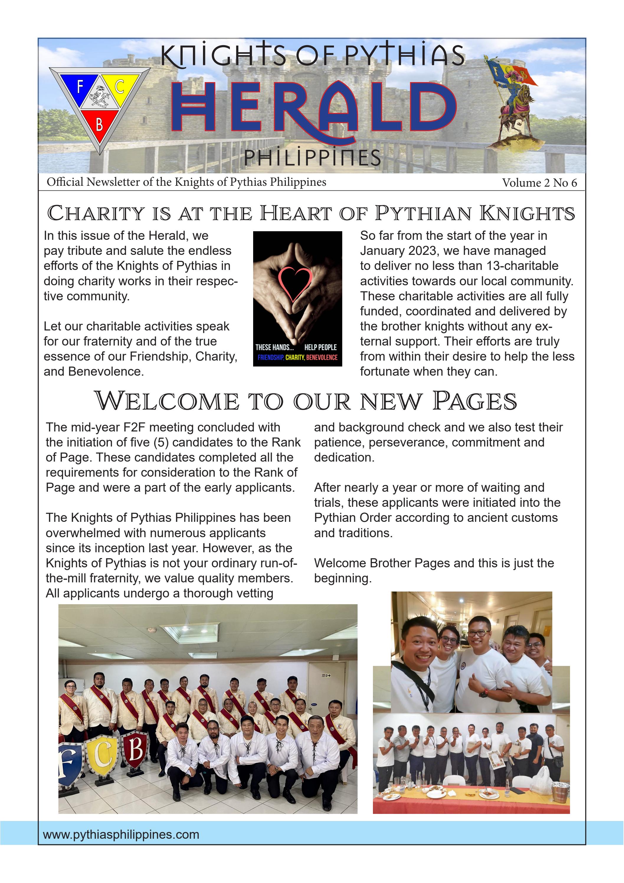 Herald Vol 2 No 6: by Knights of Pythias Philippines - Issuu