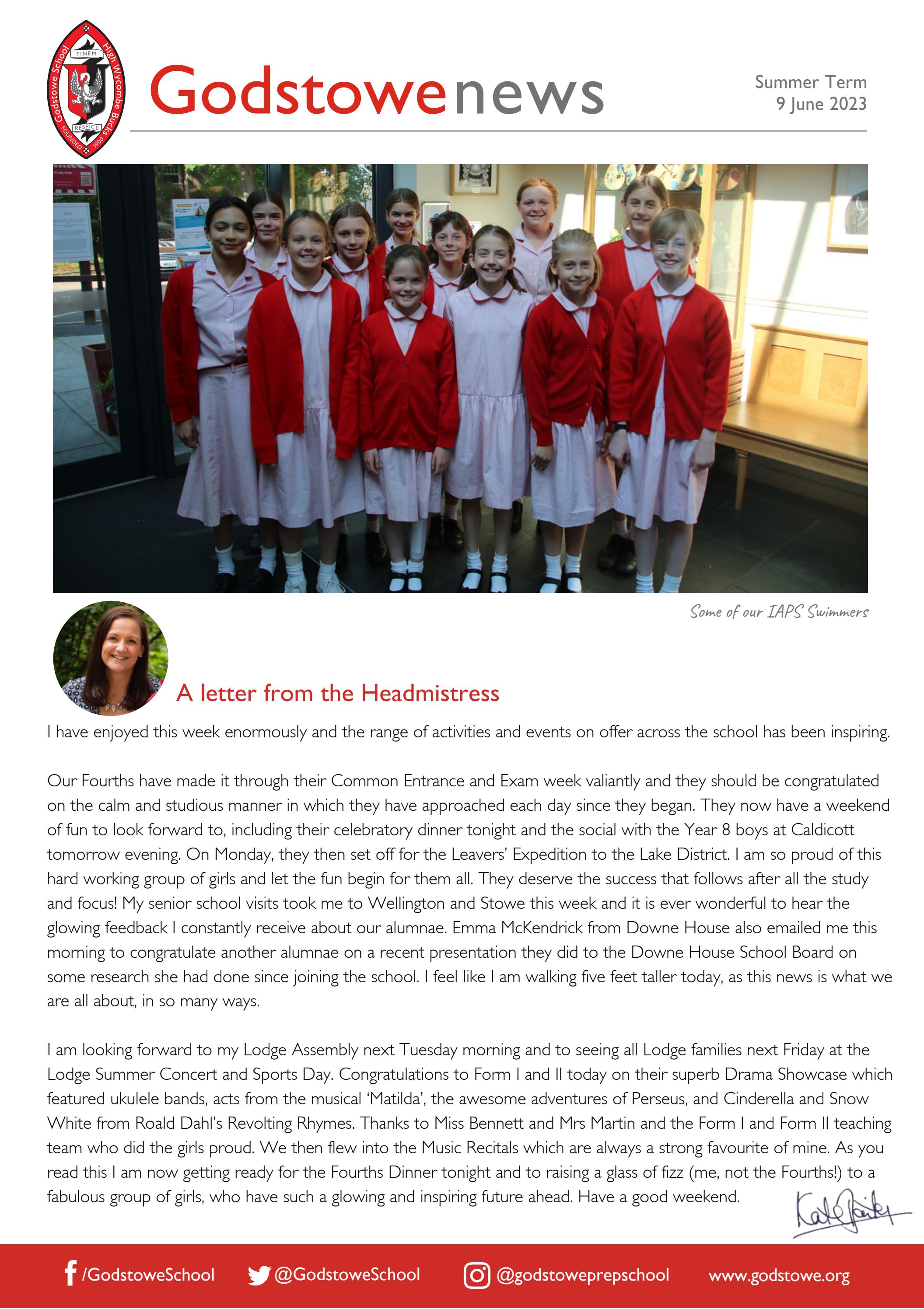 Godstowe News: Summer Term 9/6 by GodstowePrep - Issuu